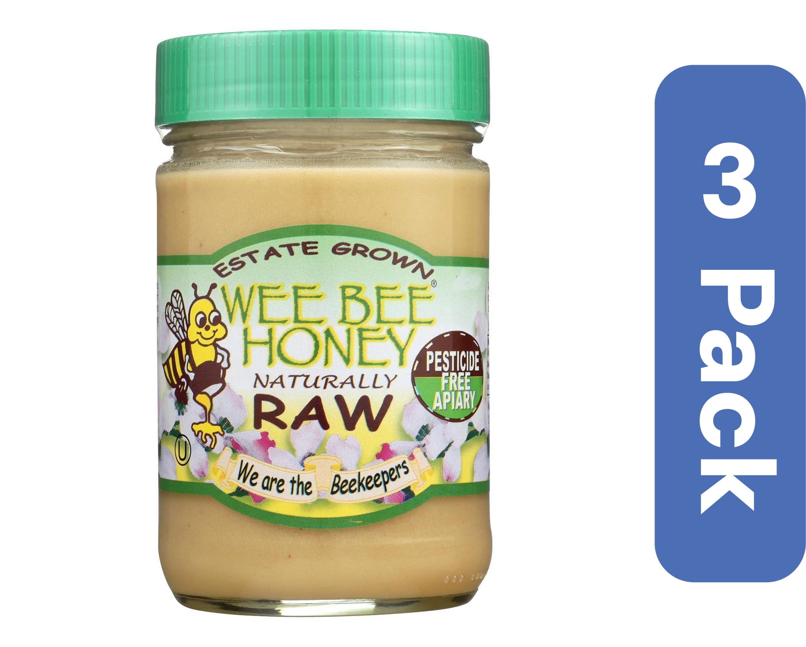 Wee Bee Honey Raw Unheated Unfiltered 16 oz (Pack Of 3) - Walmart.com