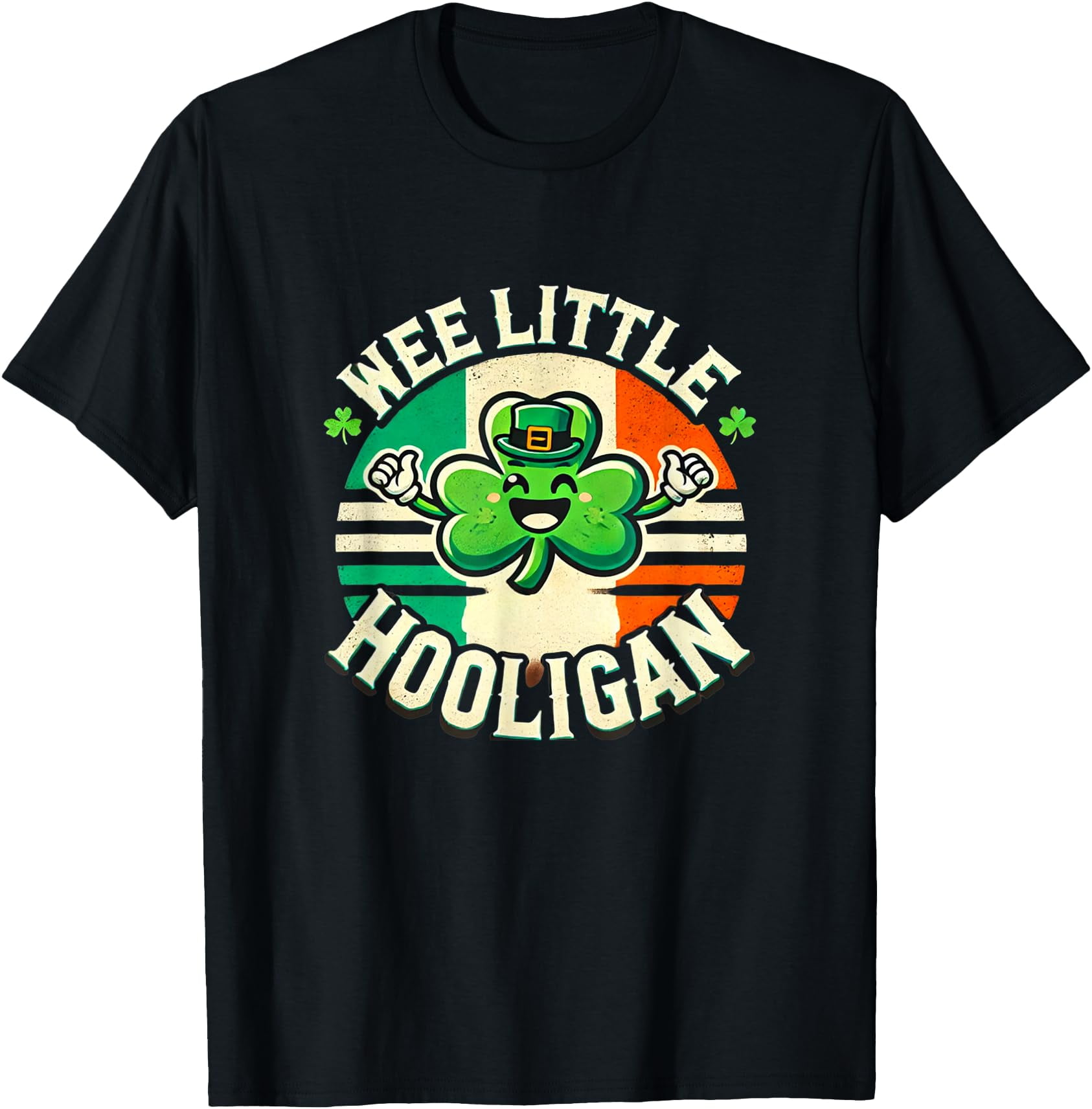 Wee Little Hooligan Irish 2025 Party Fun Tee Retro St Patricks, Lucky ...