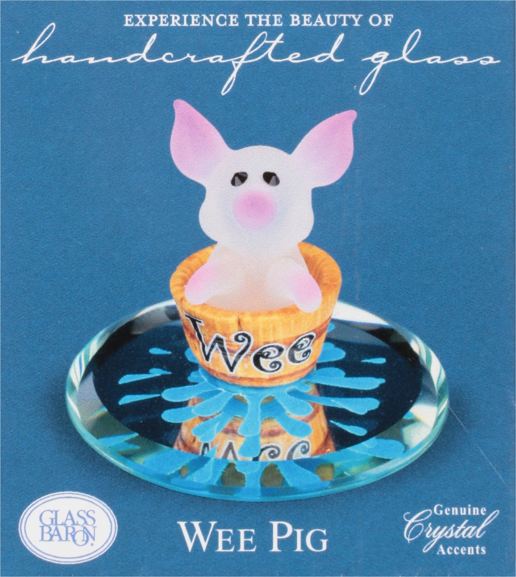 Wee Pig Glass Figurine by Glass Baron - Walmart.com