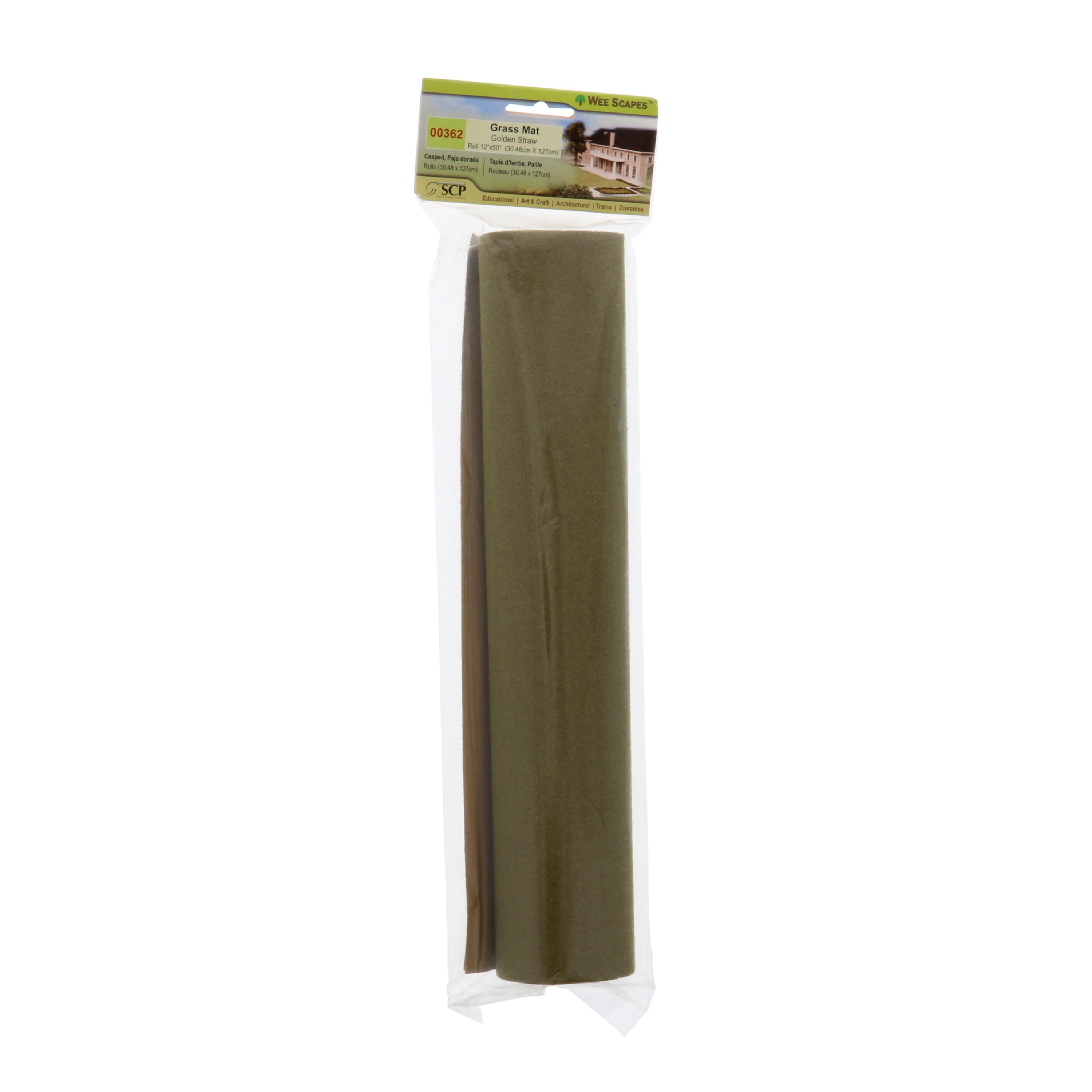 Wee Scapes Grass & Landscape Mat, 12" x 50", Golden Straw - Walmart.com