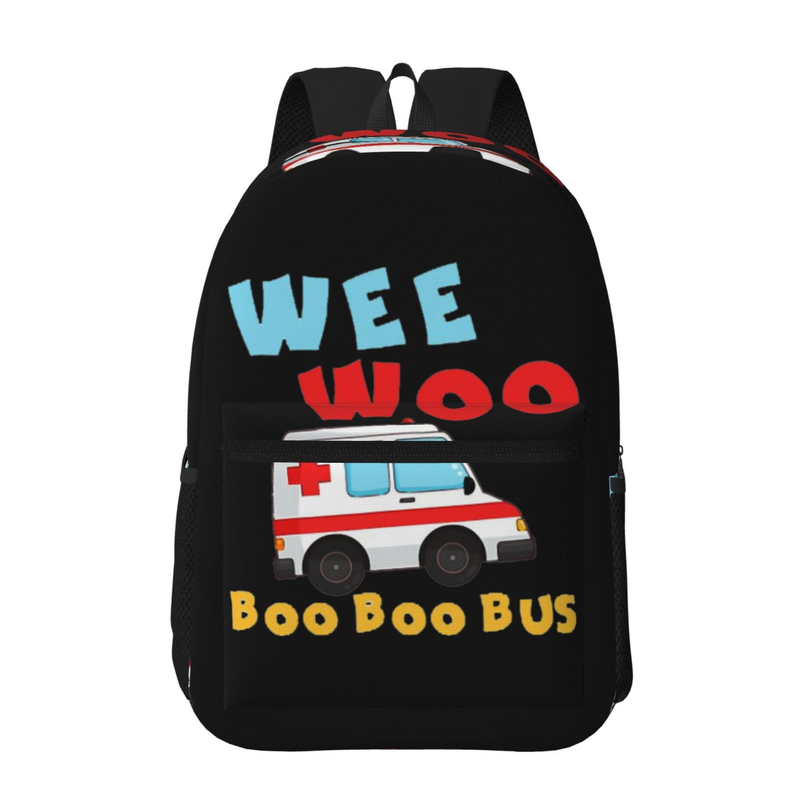 Wee Woo Ambulance Amr Funny EMS EMT Backpack Travel Backpacks Laptop Rucksack School Bookbag ...