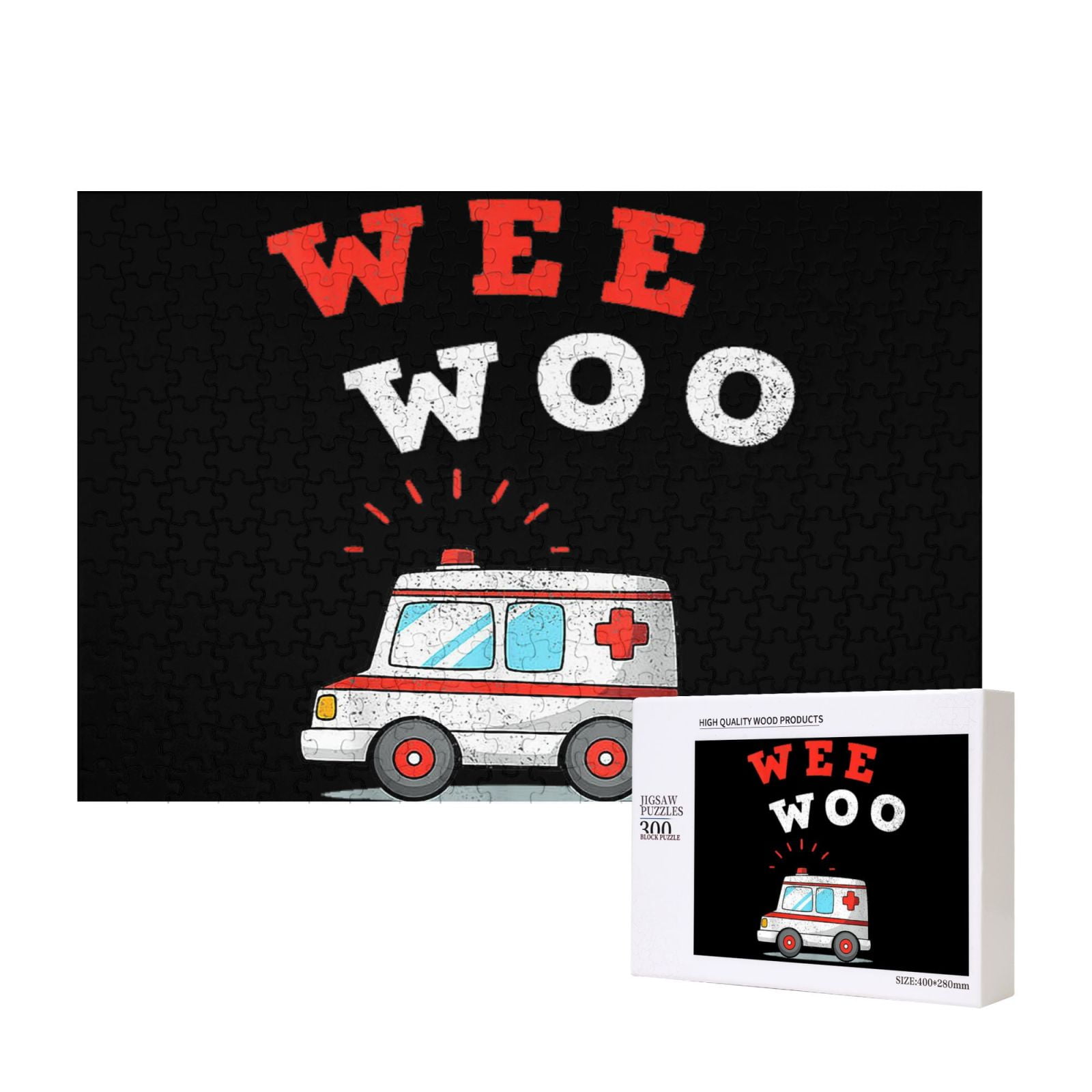 Wee Woo Ambulance Amr Funny EMS EMT Jigsaw Puzzle 300 Pieces for Adults ...