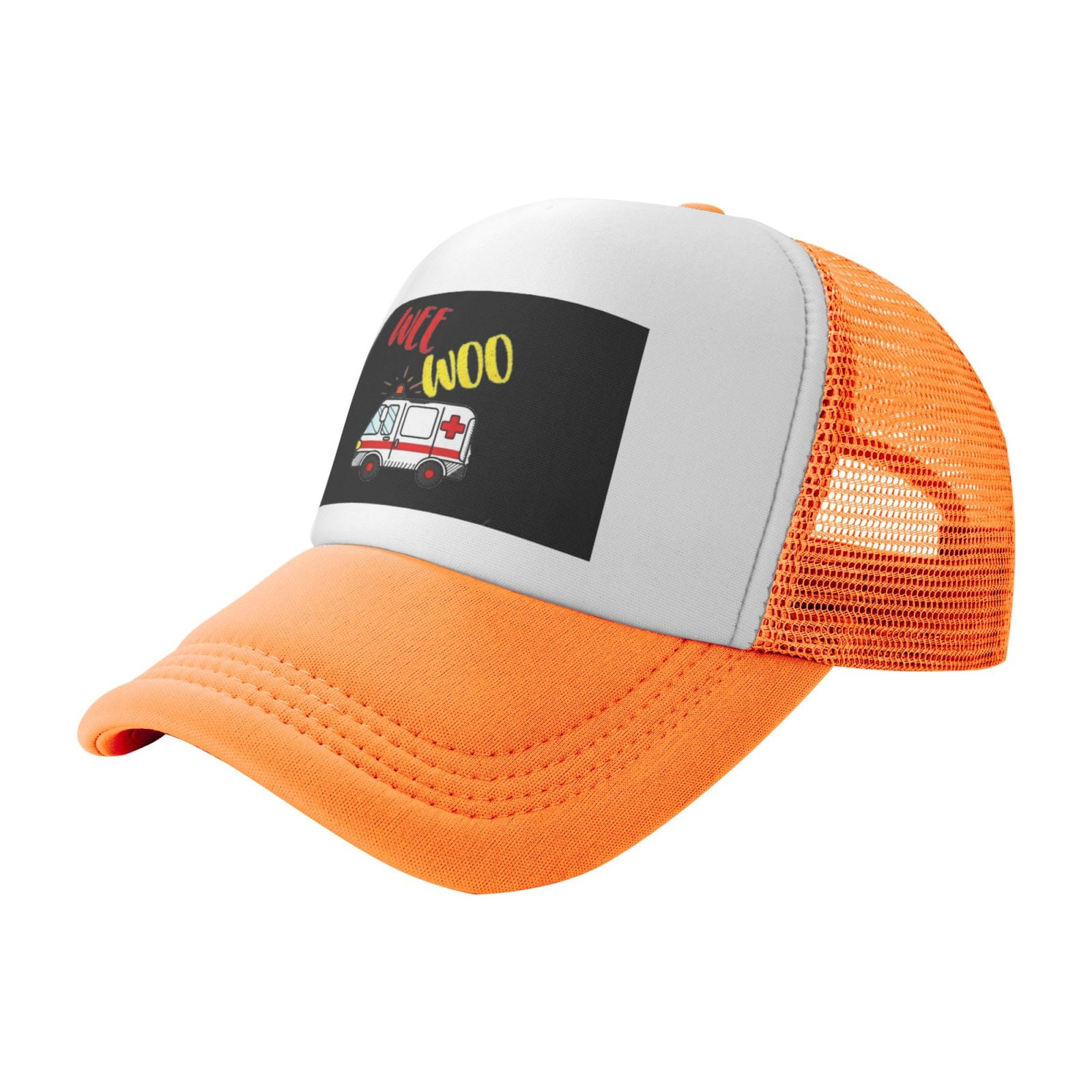 Wee Woo Ambulance Amr Funny Ems Emt Trucker Hat Unisex Sports Baseball ...