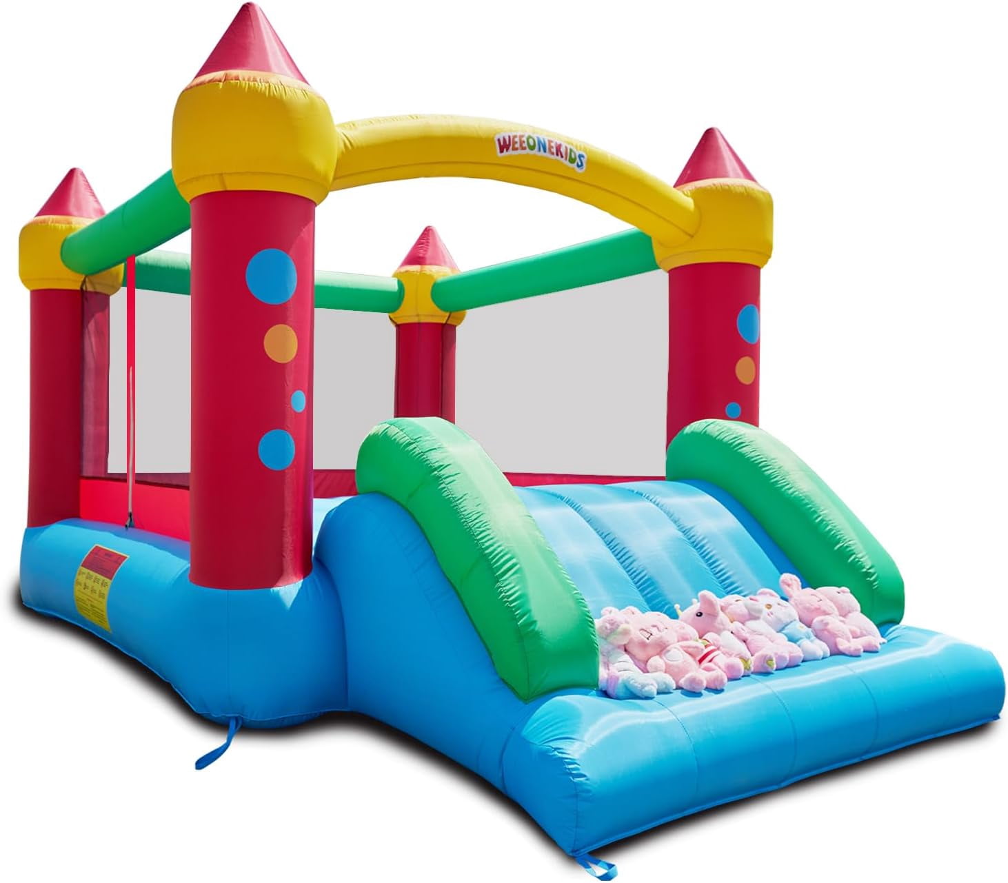 WeeOneKids Air Bounce House, Inflatable Bouncer with Air Blower and ...