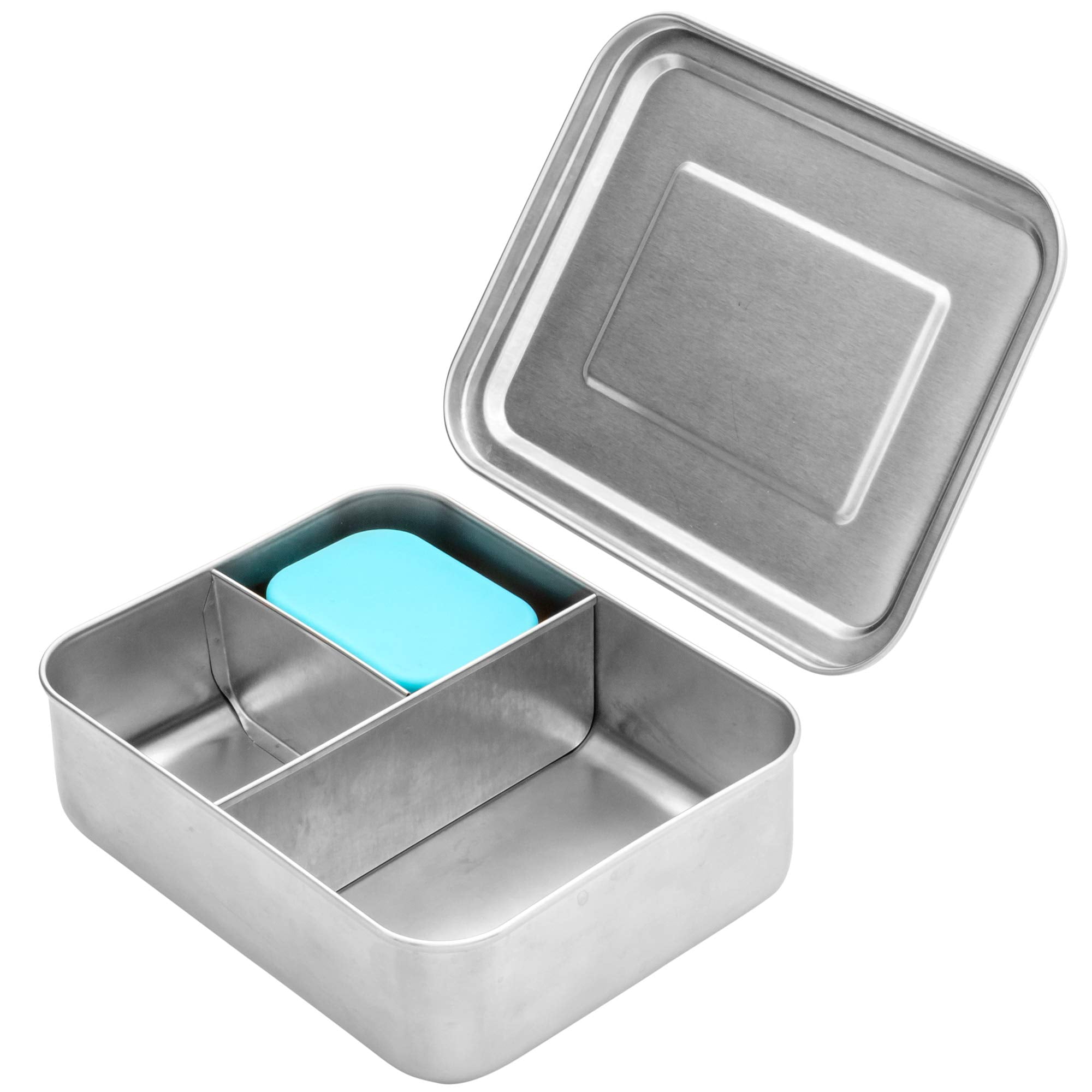 WeeSprout 18/8 Stainless Steel Bento Box (Compact Lunch Box) - 3 ...