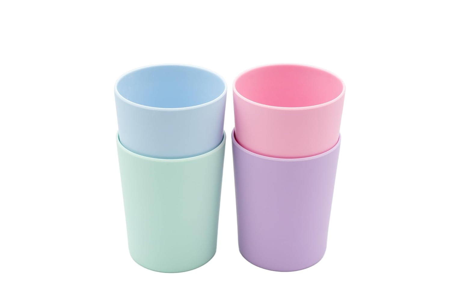 WeeSprout Bamboo Toddler Cups - 4 pc Set (10 fl oz), Organic & Non ...