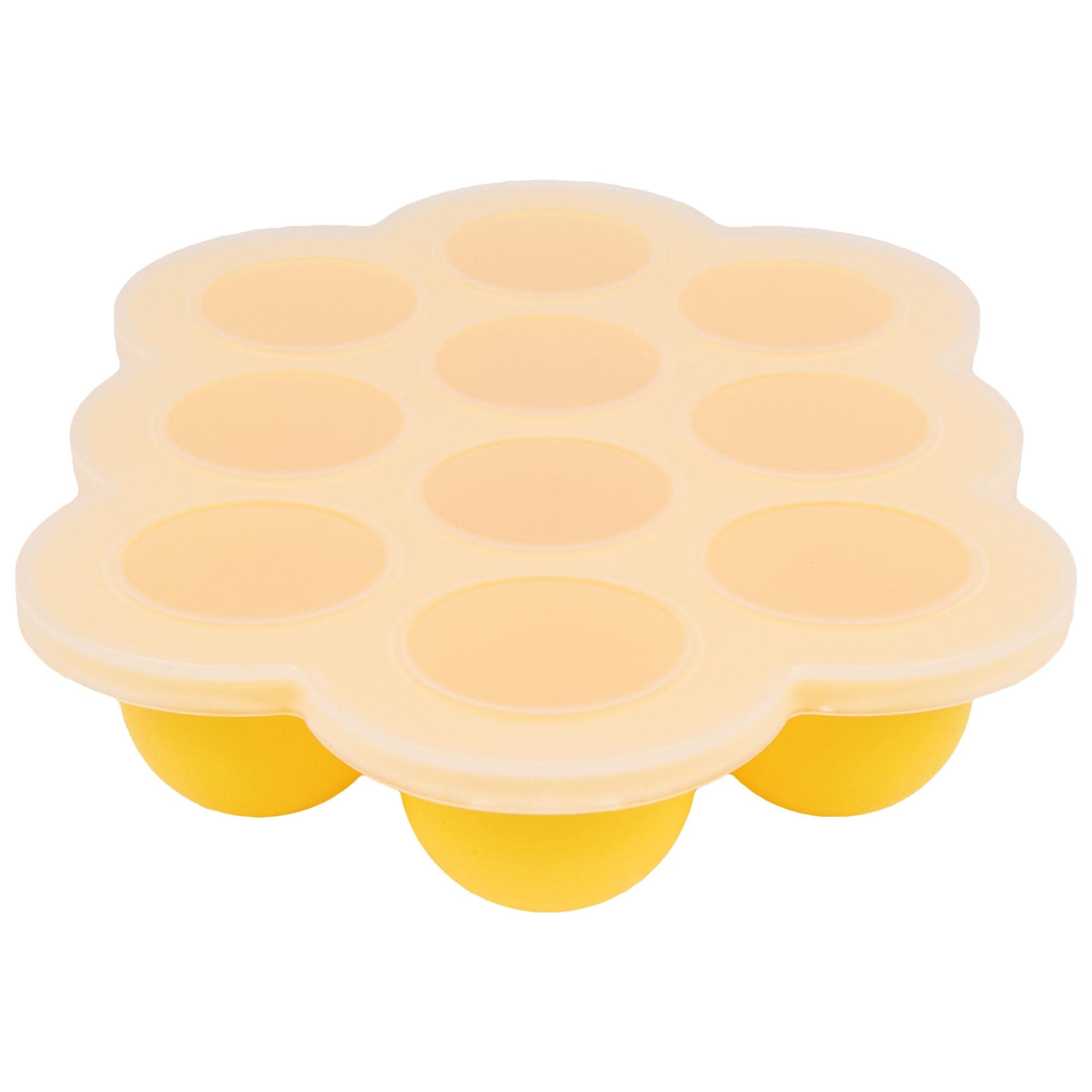 WeeSprout Silicone Baby Food Freezer Tray with Clip-on Lid (Ten 1.5 ...