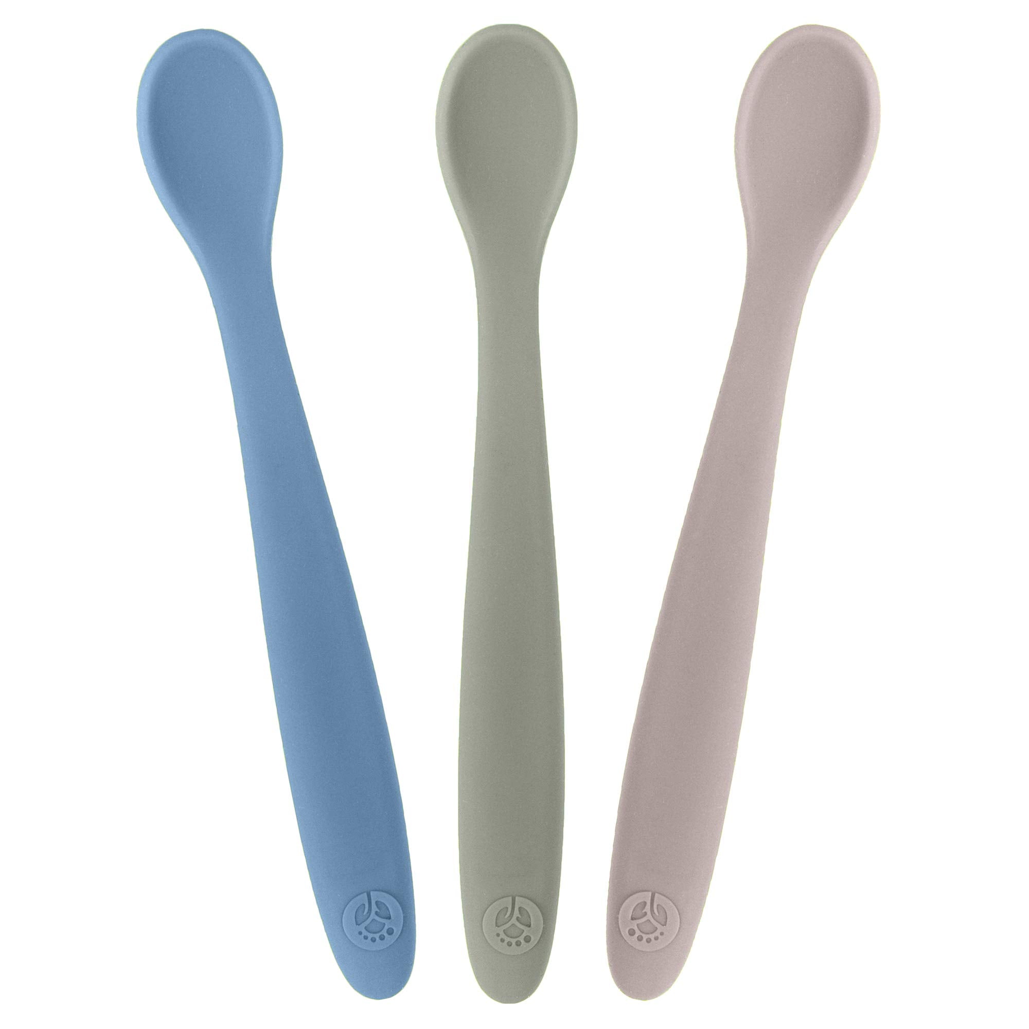 WeeSprout Silicone Baby Spoons, First Stage Infant Feeding Utensils ...