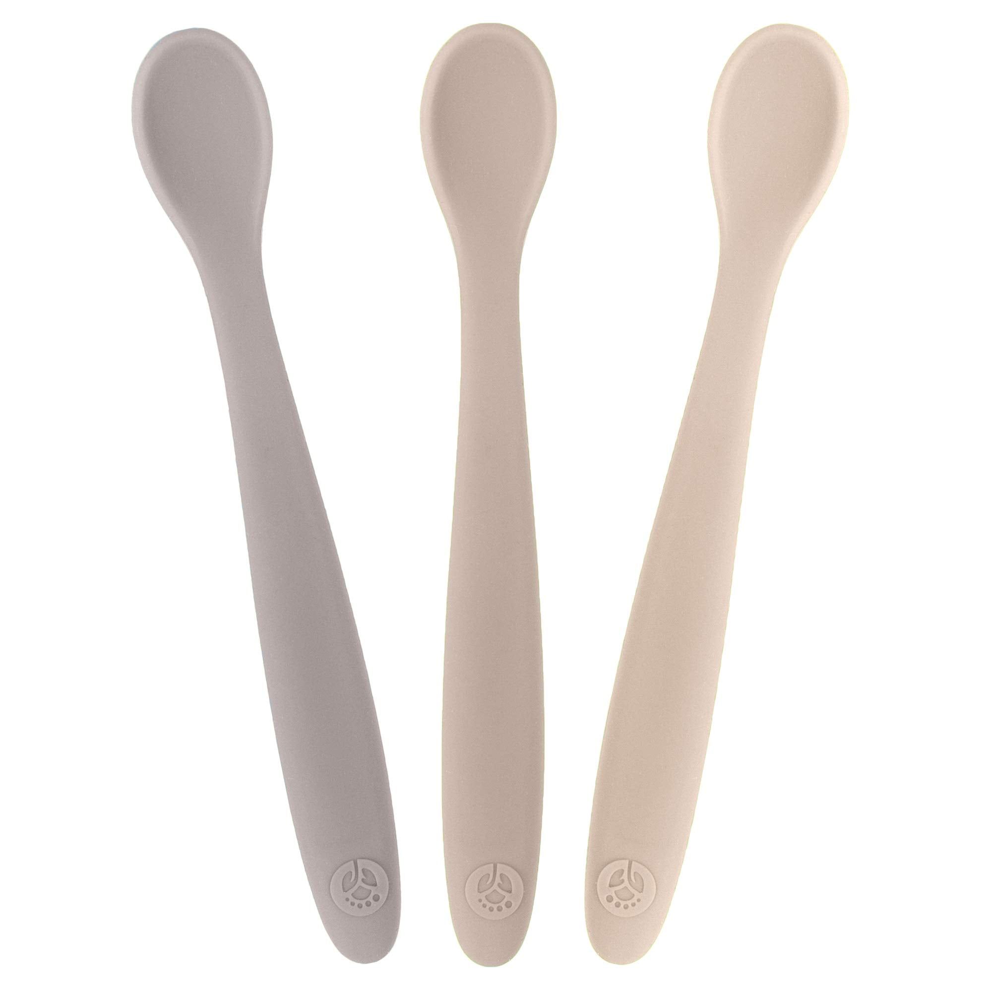 WeeSprout Silicone Baby Spoons, First Stage Infant Feeding Utensils ...