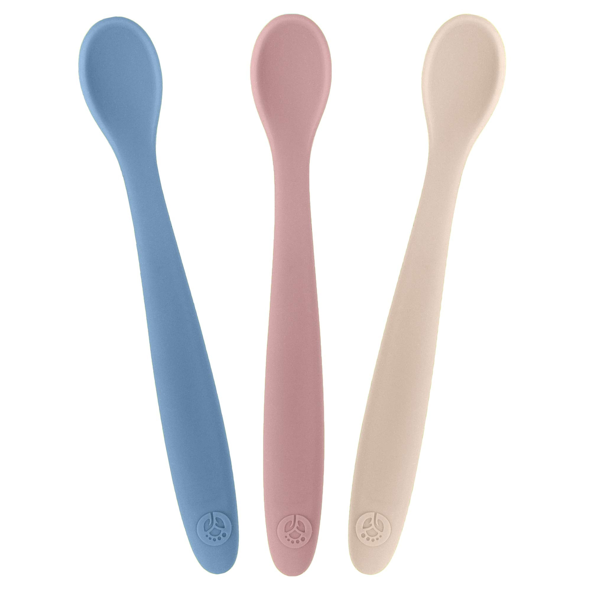 WeeSprout Silicone Baby Spoons, First Stage Infant Feeding Utensils ...