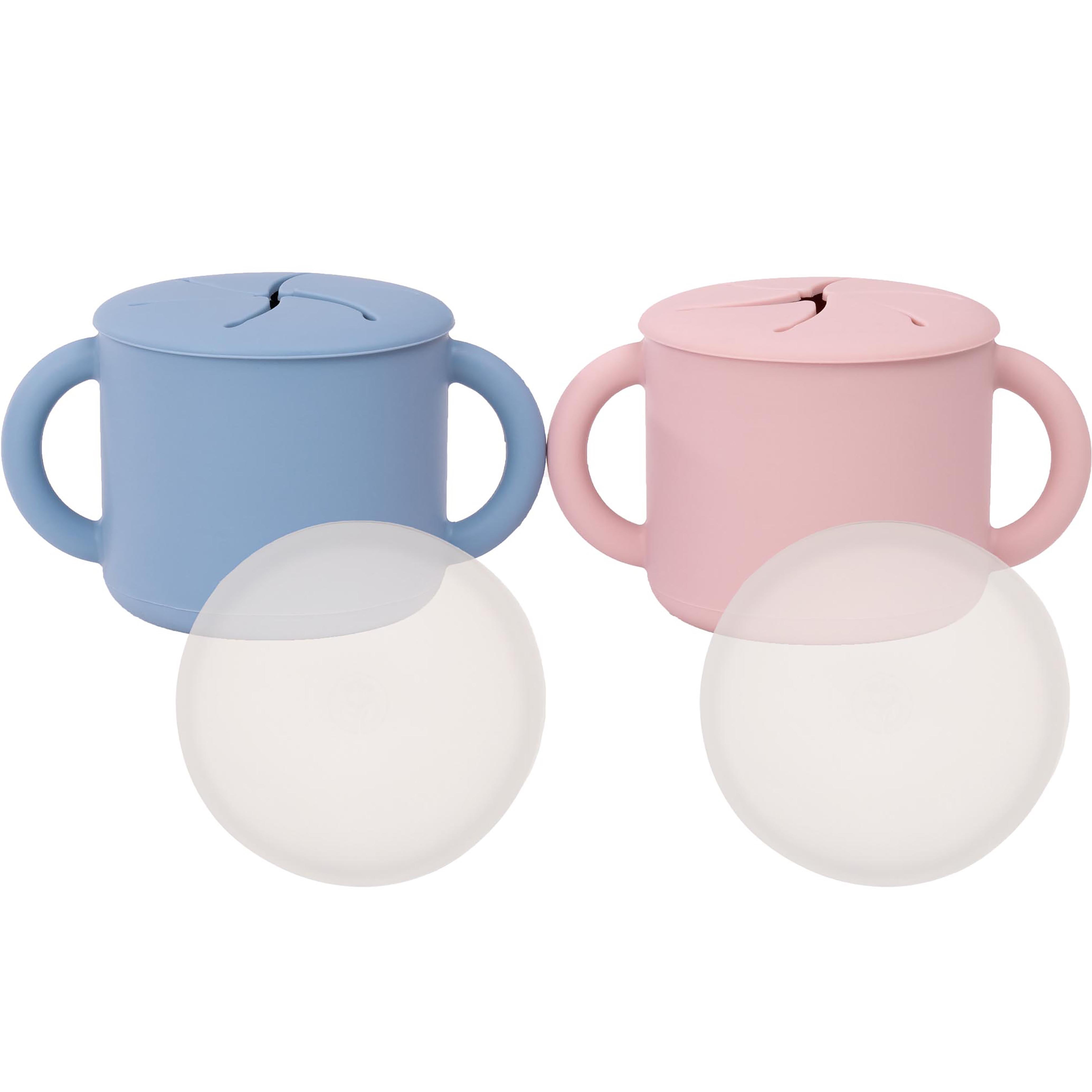 WeeSprout, Snack Containers, Food Grade Silicone Cups, Spill-Proof 2pk ...