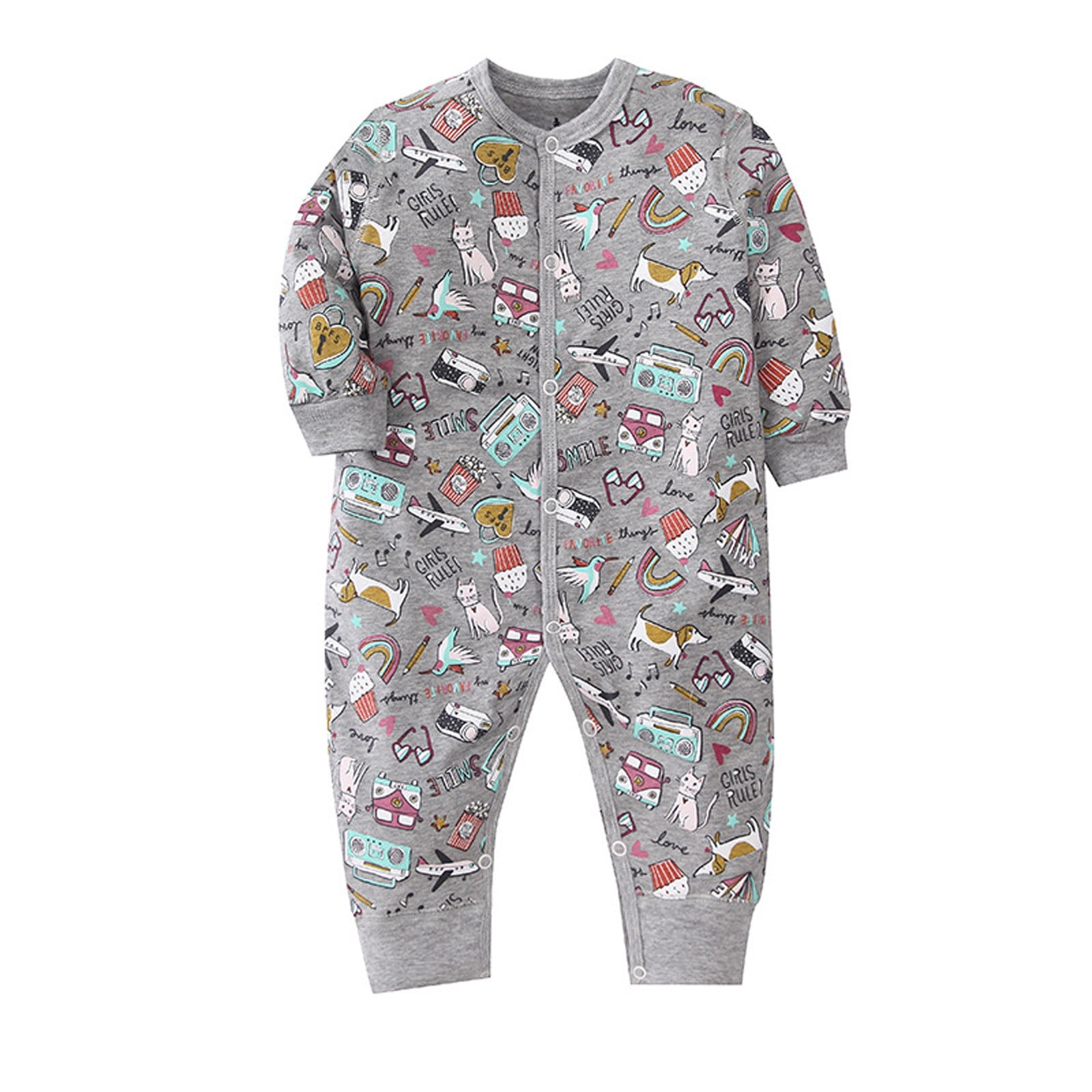 Weebloom Baby Boy Outfit, Print Jumpsuit Playsuits Homewear Baby Boy ...