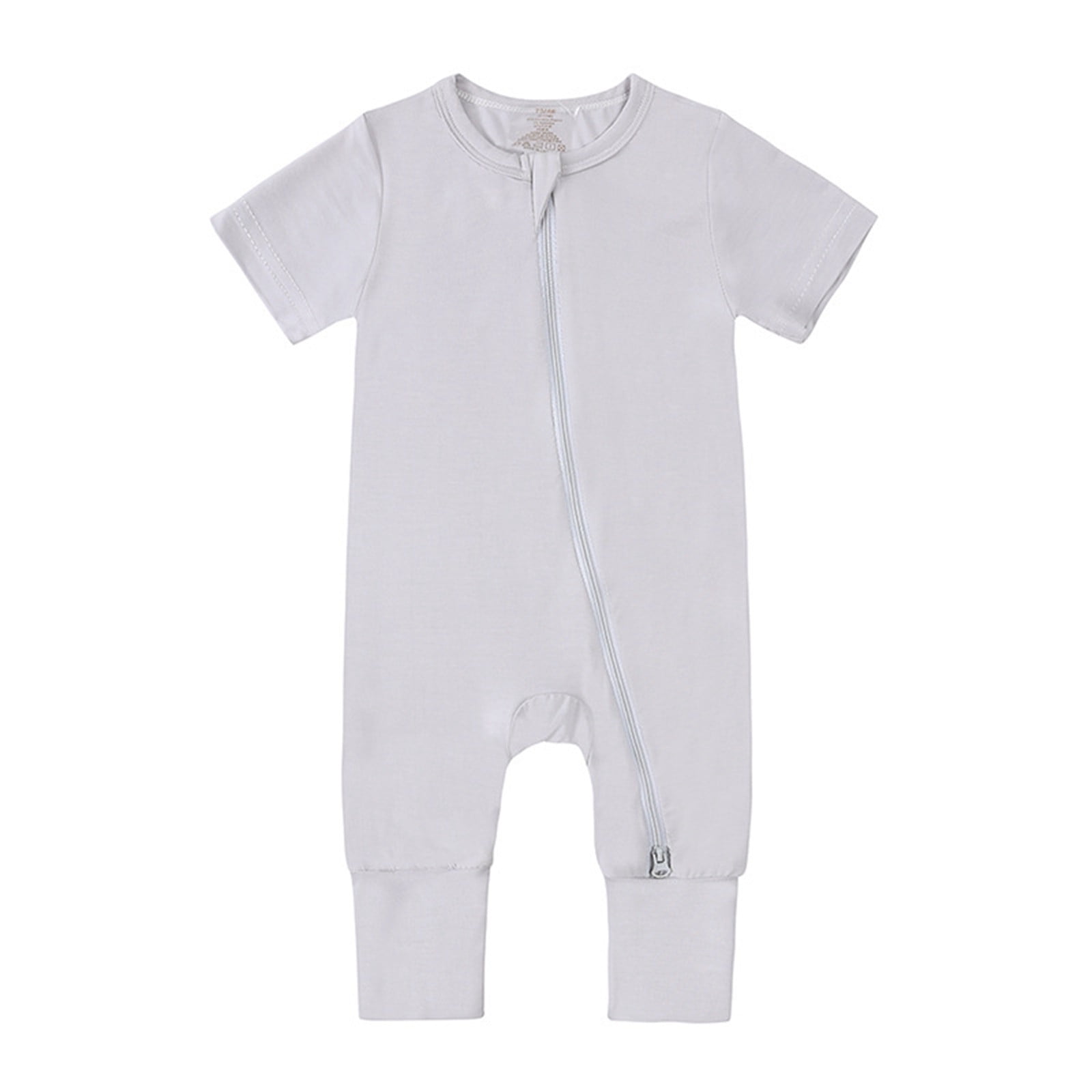 Weebloom Bamboo Onesies Baby Boy,Bamboo Footless Zipper Short Sleeve ...