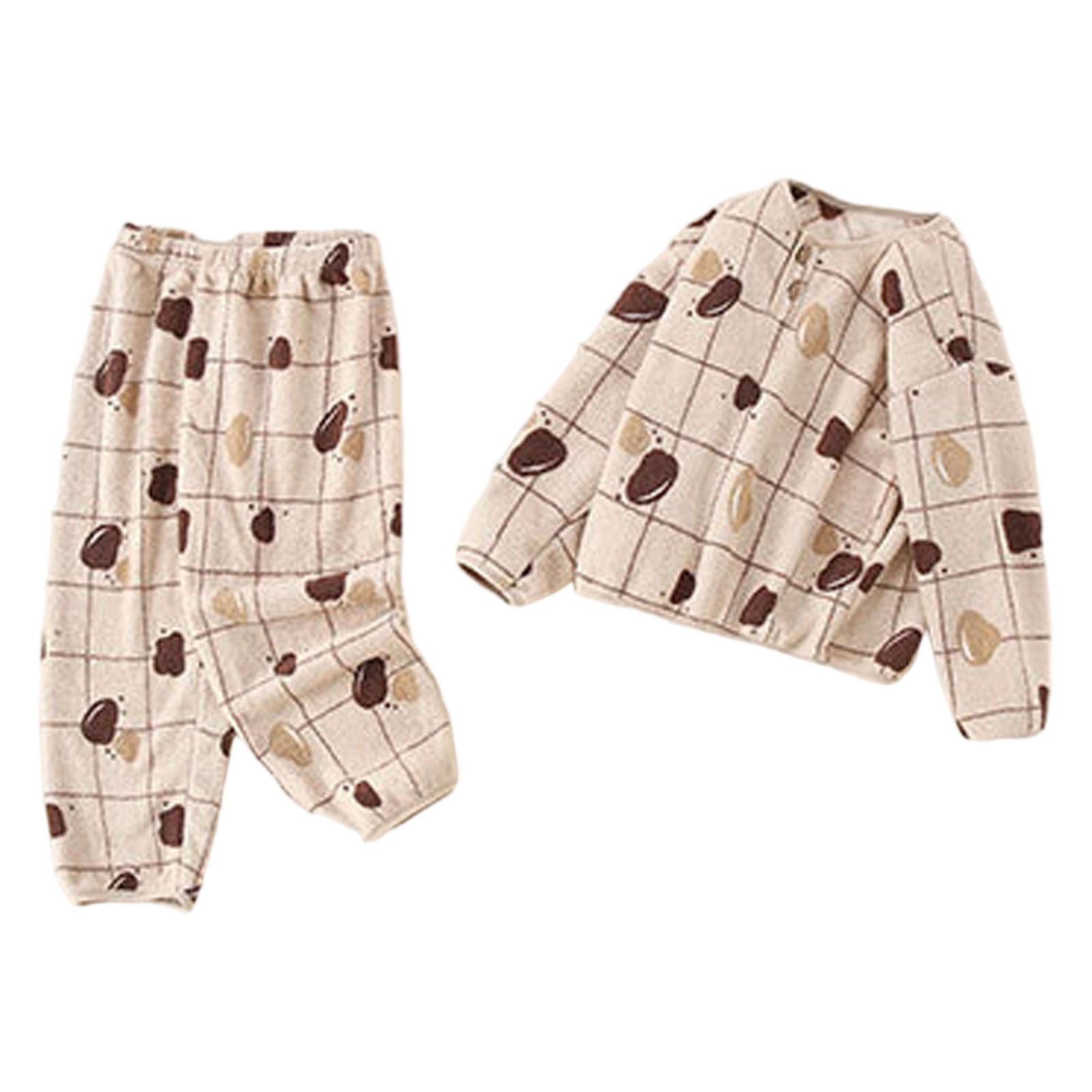Weebloom Girls Flannel Pajamas Winter Pajama Soft Fleece With Cute ...