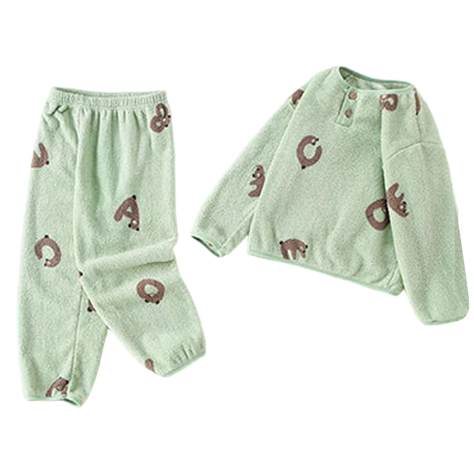 Weebloom Girls Flannel Pajamas Winter Pajama Soft Fleece With Cute ...