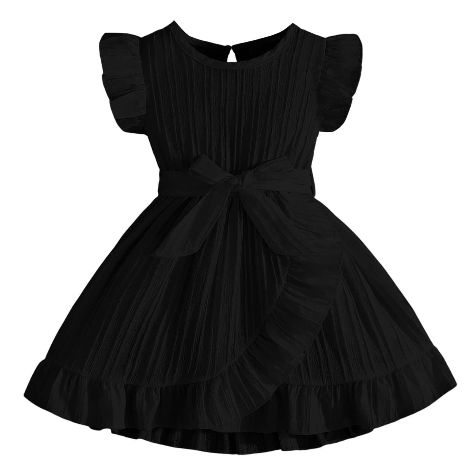 Weebloom Girls Graduation Dress,Casual Floral Sleeveless Round Neck ...