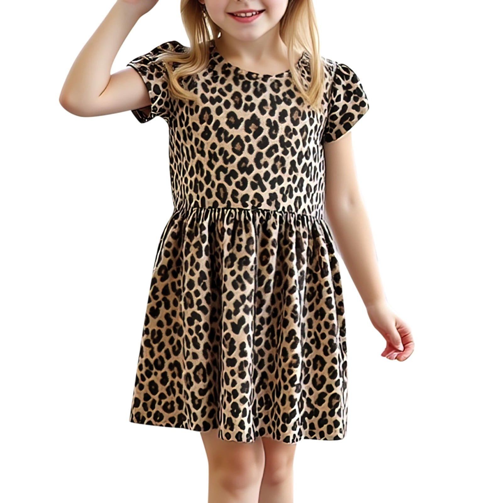 Weebloom Girls Graduation Dress,Kids Children Short Sleeve Princess ...