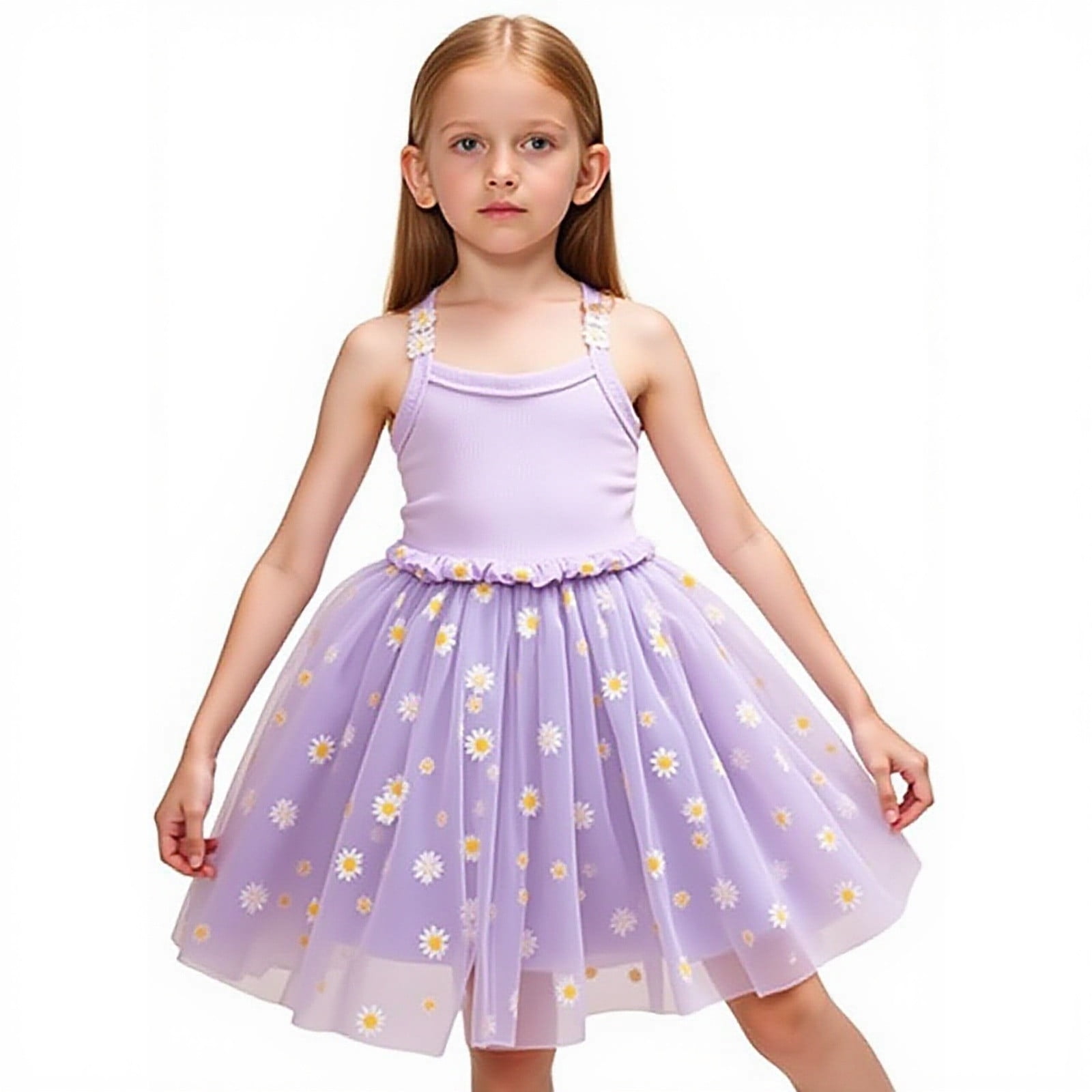 Weebloom Girls Graduation Dress,Sleeveless Holiday Party Mesh Dance ...