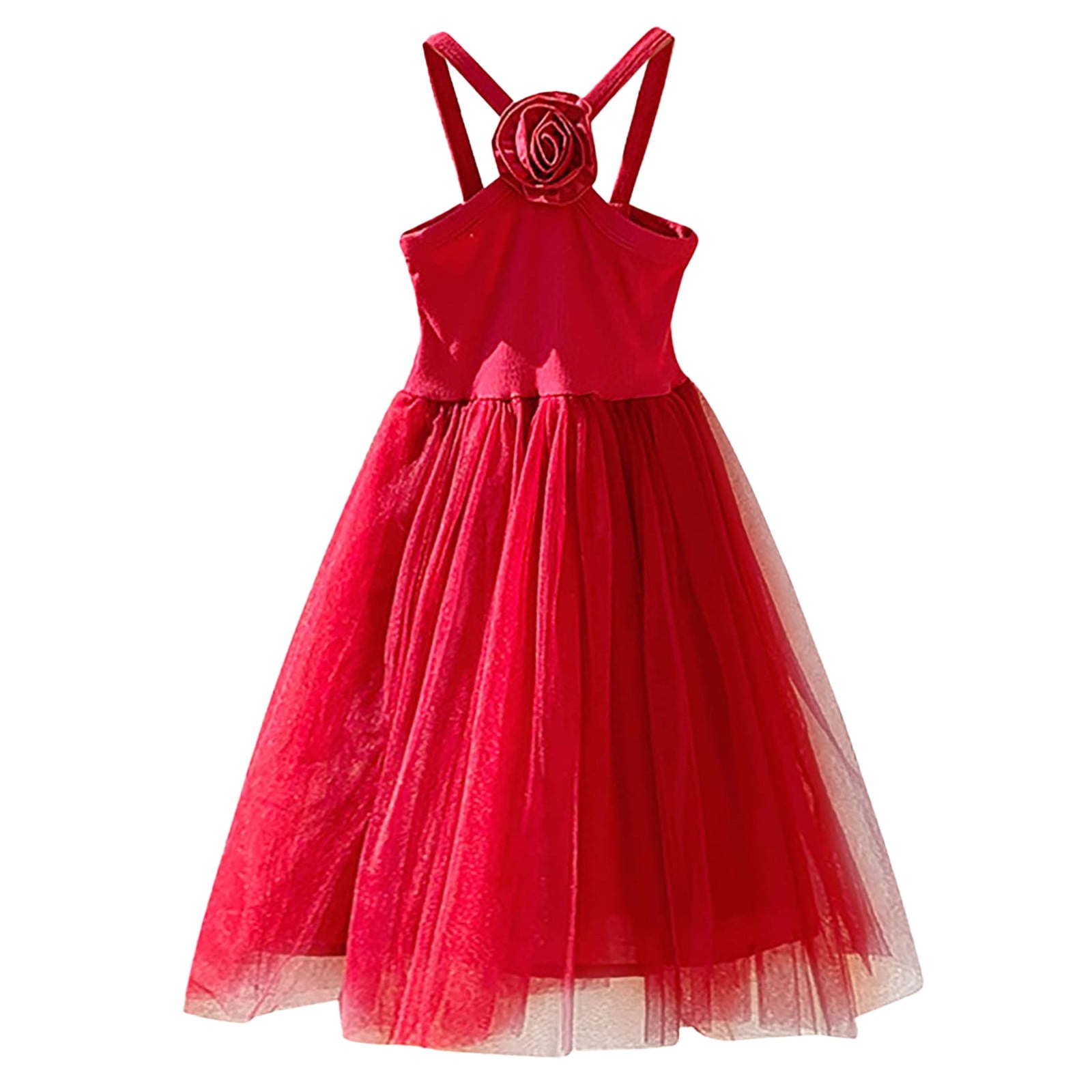 Weebloom Girls Graduation Dress,Sleeveless Suspenders Dance Party ...