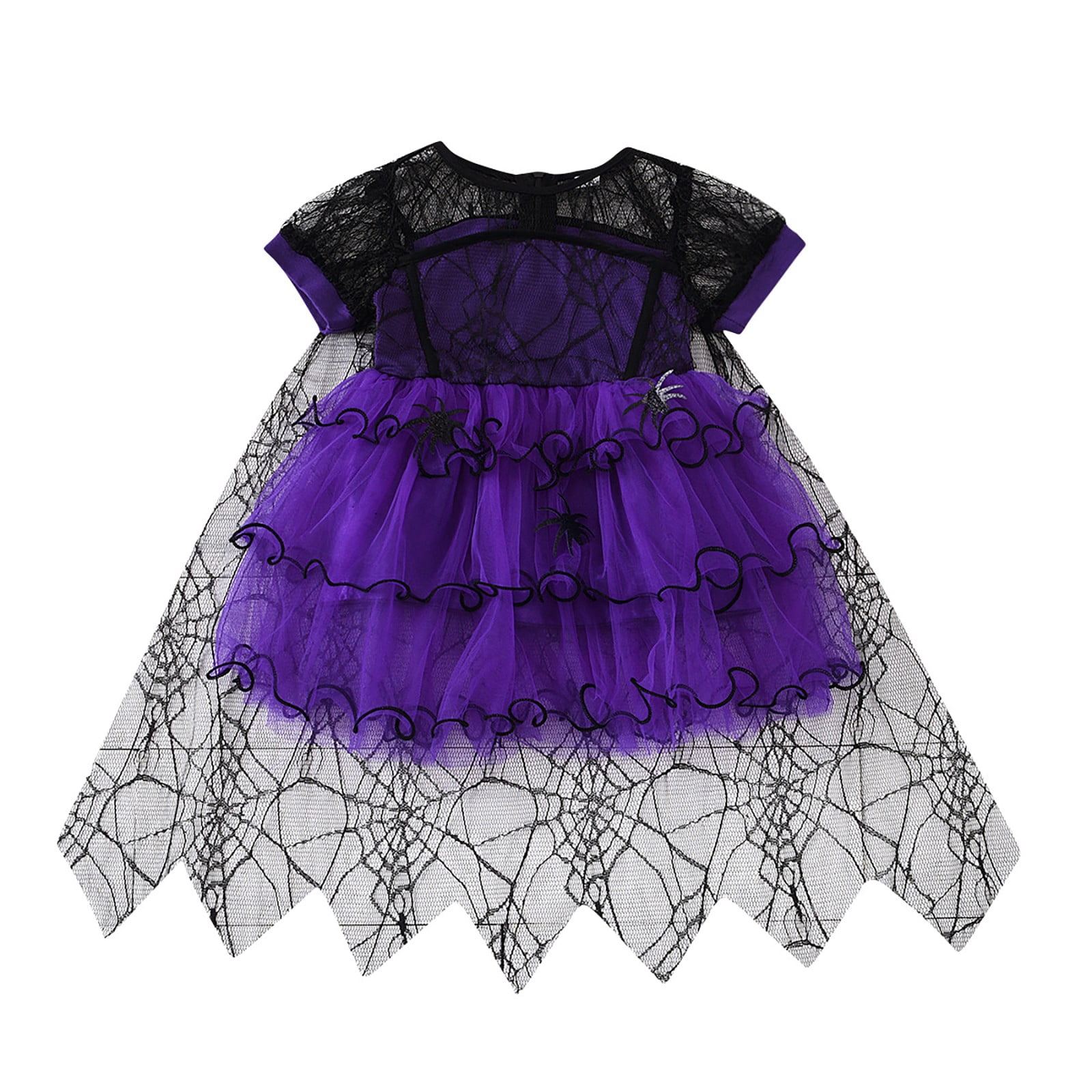 Weebloom Girls Halloween Outfits Dress Cape Party Gown For 1-5 Year ...