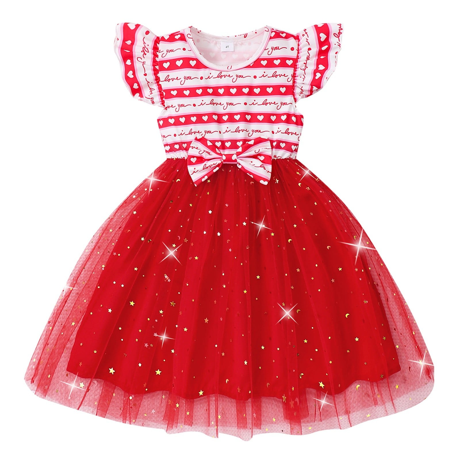 Weebloom Girls Hawaiian Dress,Children Floating Sleeve Casual Ballet 2 ...