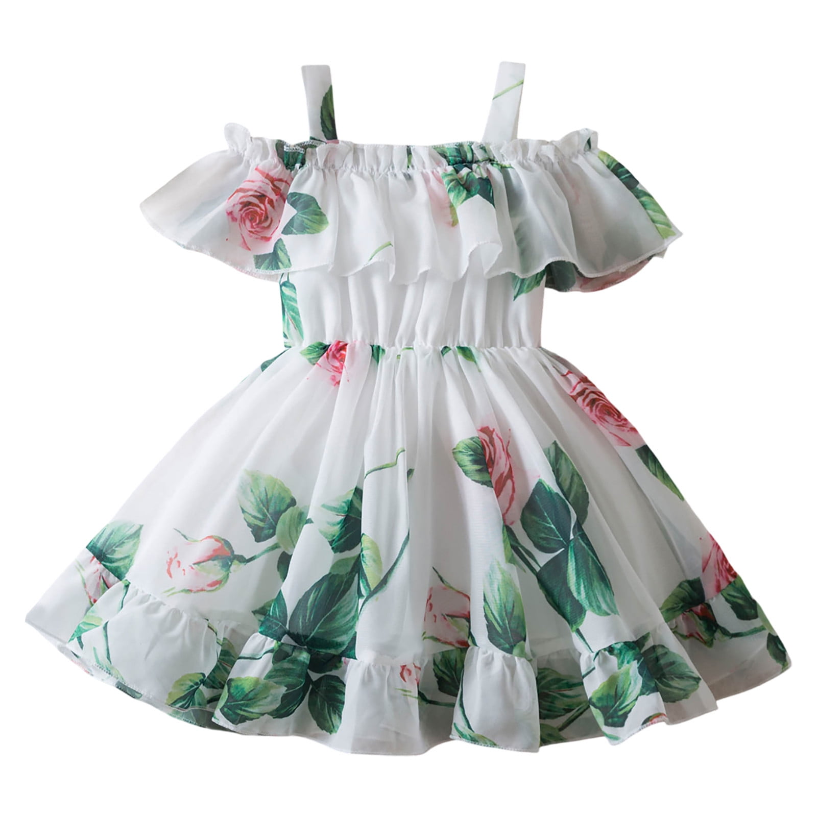 Weebloom Girls Hawaiian Dress,Trendy Every Occasion Floral Print ...