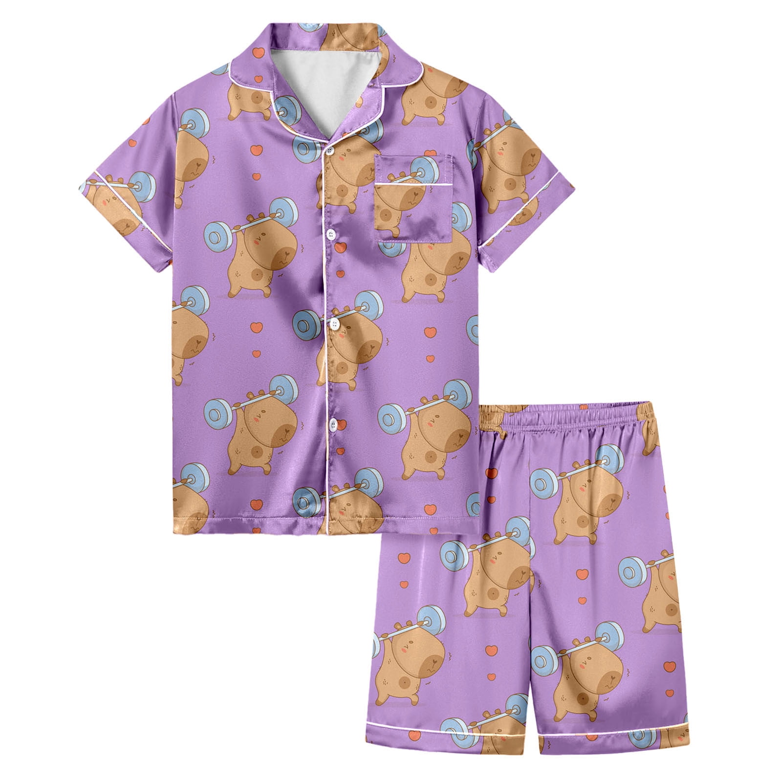 Weebloom Girls Pajamas Outfits Sets For Teen Outdoor Play Clothes ...