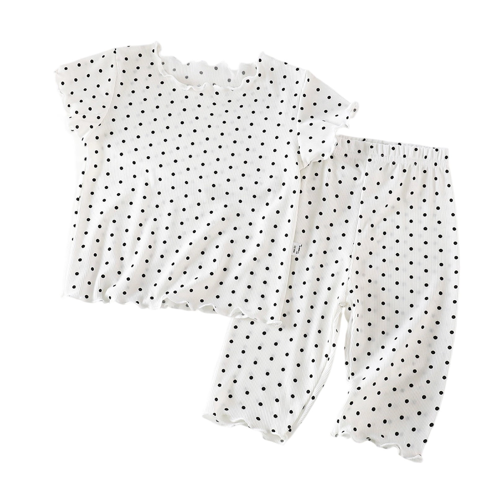 Weebloom Girls Pajamas Set Boys Short Sleeve Air Conditioning Outfit ...