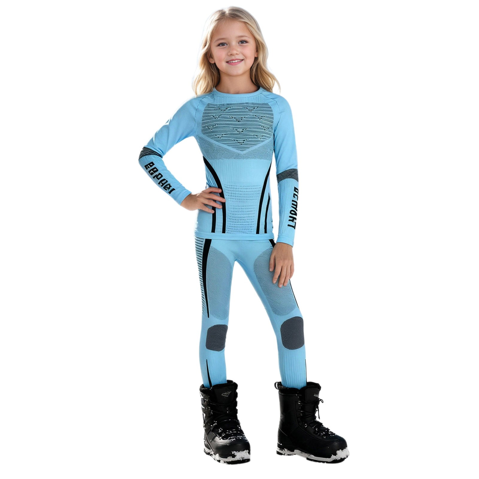 Weebloom Girls Thermal Underwear Set For Kids Performance Base Layer ...