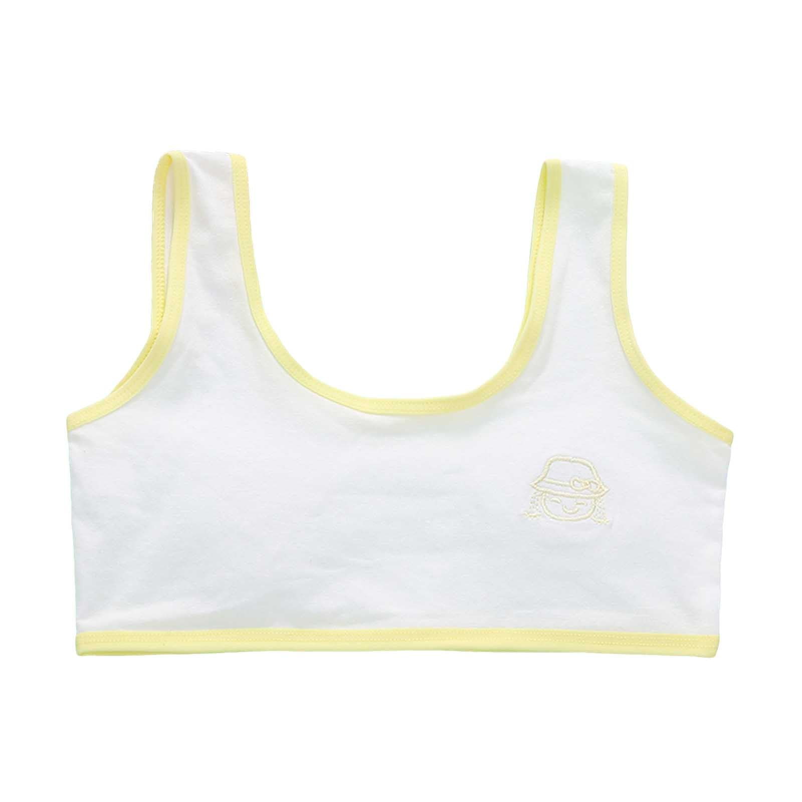 Weebloom Girls Training Bra,Crop Top Seamless Sports Bras Training ...