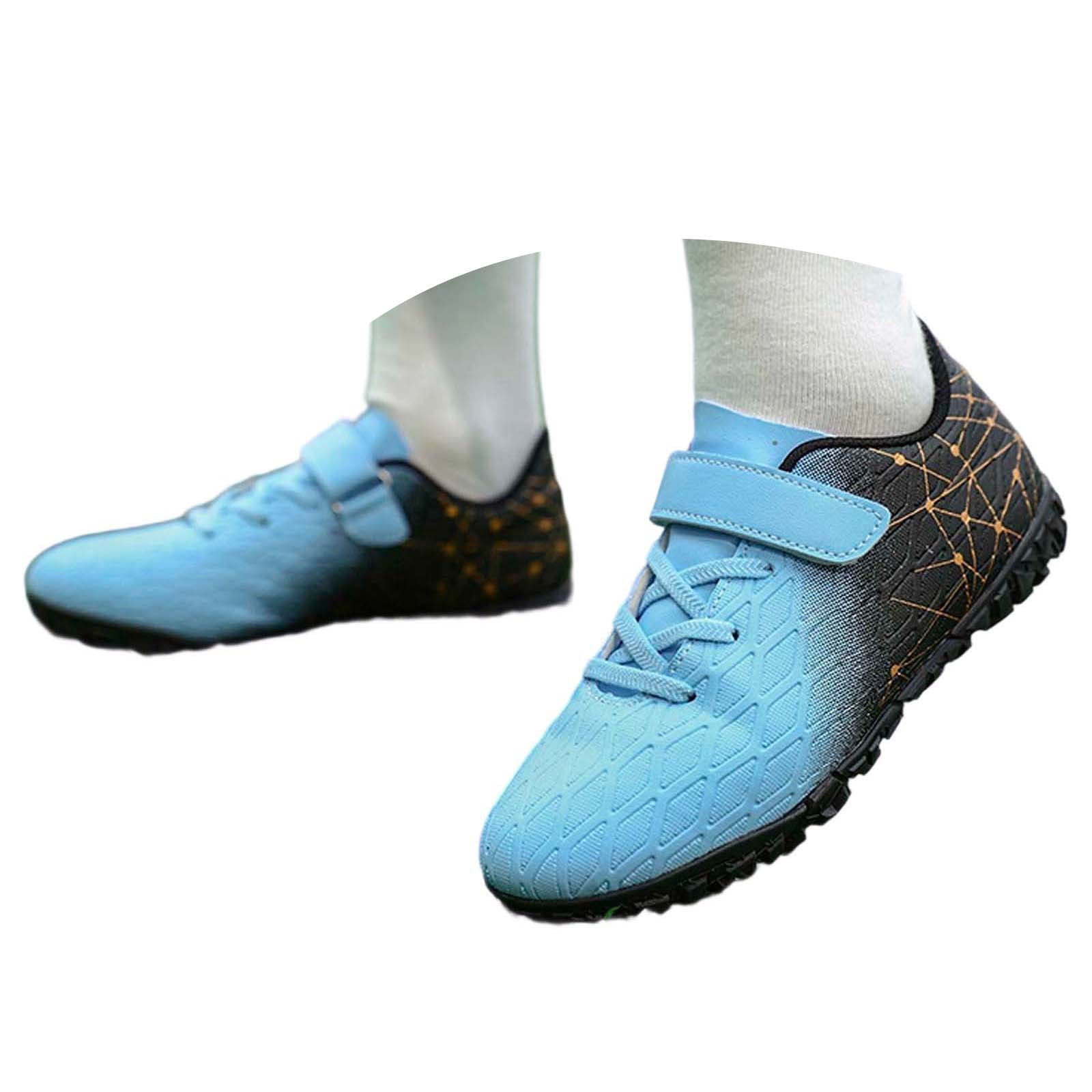 Weebloom Kids Football Shoes Youth Sports Training With Rubber Sole ...