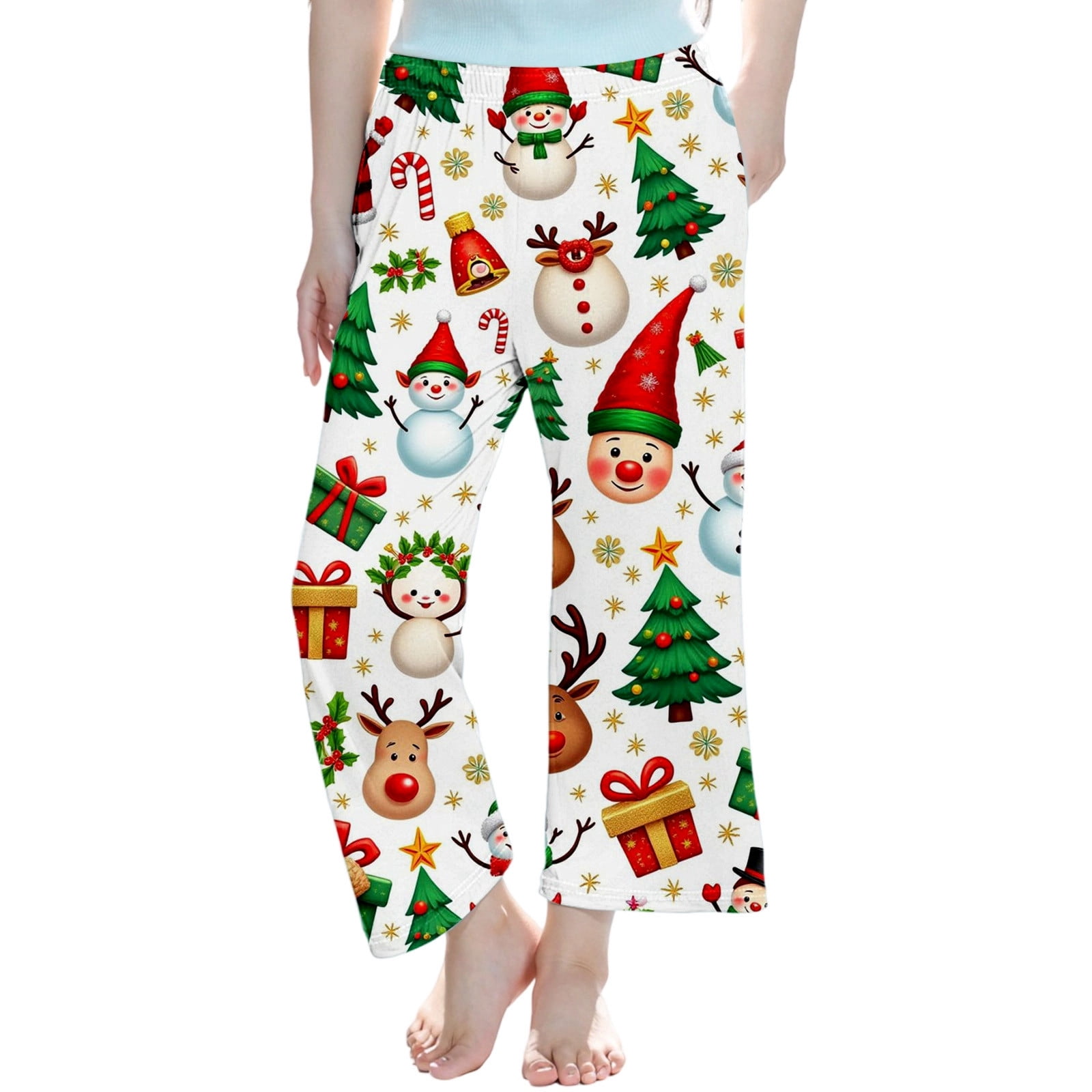 Weebloom Kids Girls Flannel Pajama Pants Print Long Flannel Soft ...