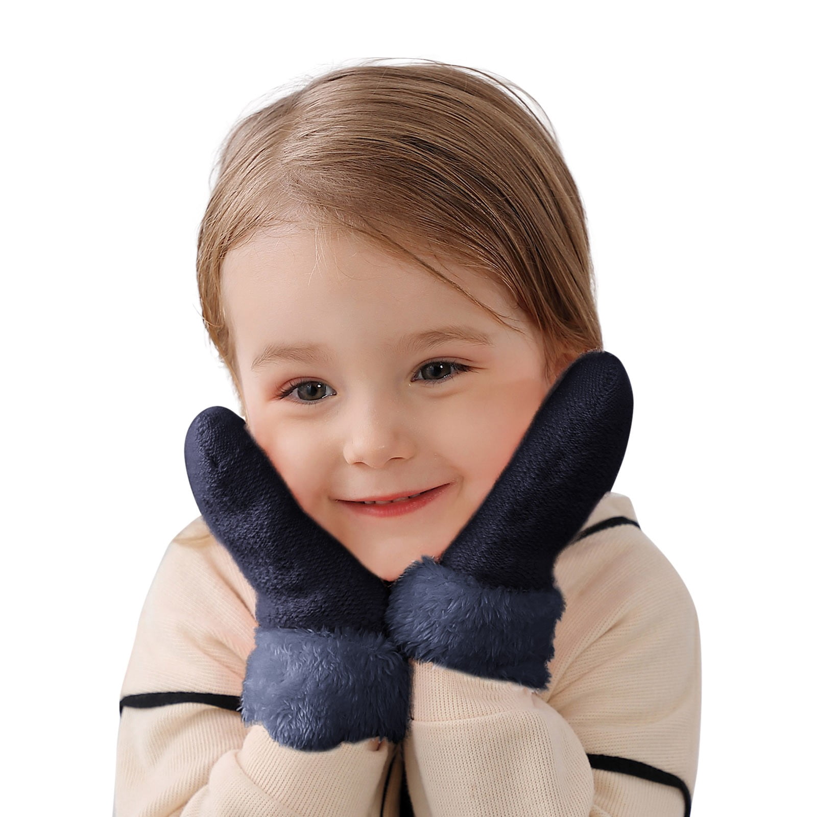 Weebloom Kids Winter Ski Snow Gloves Mittens Warm Full Fingers Stretchy ...