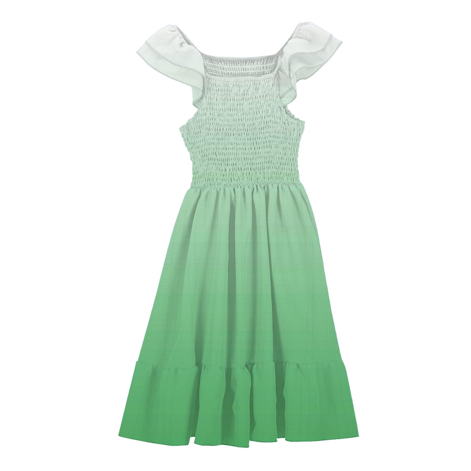 Weebloom White Graduation Dress For Girls,Gradient Cute Double Layer ...