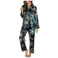 Weebloom Women's Christmas Pajamas Winter Prints Long Pants Sets Soft ...