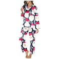 Weebloom Women's Christmas Pajamas Winter Prints Long Pants Sets Soft ...
