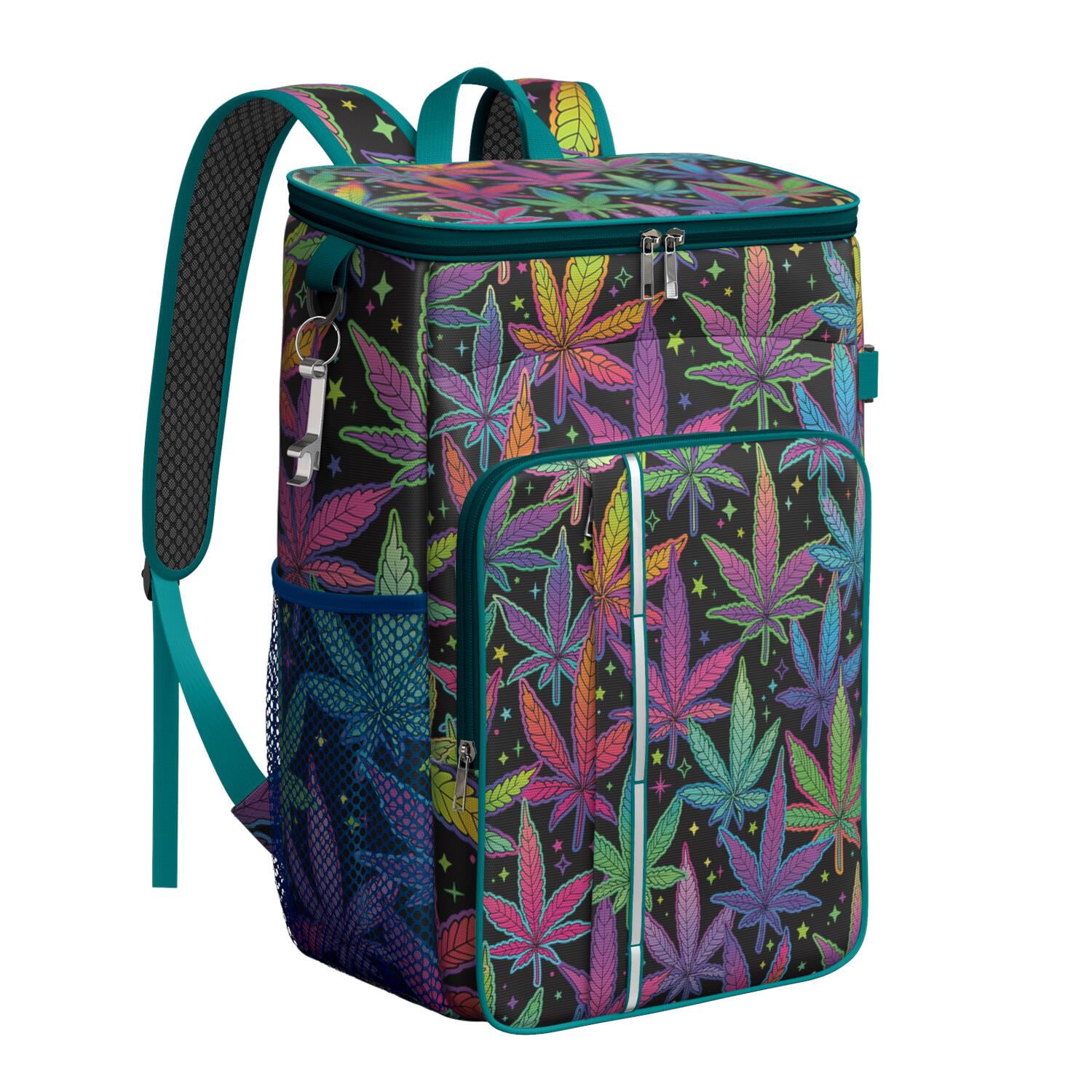 Weed Aesthetic Backpack Cooler, Leakproof Insulated Cooler Bag with ...