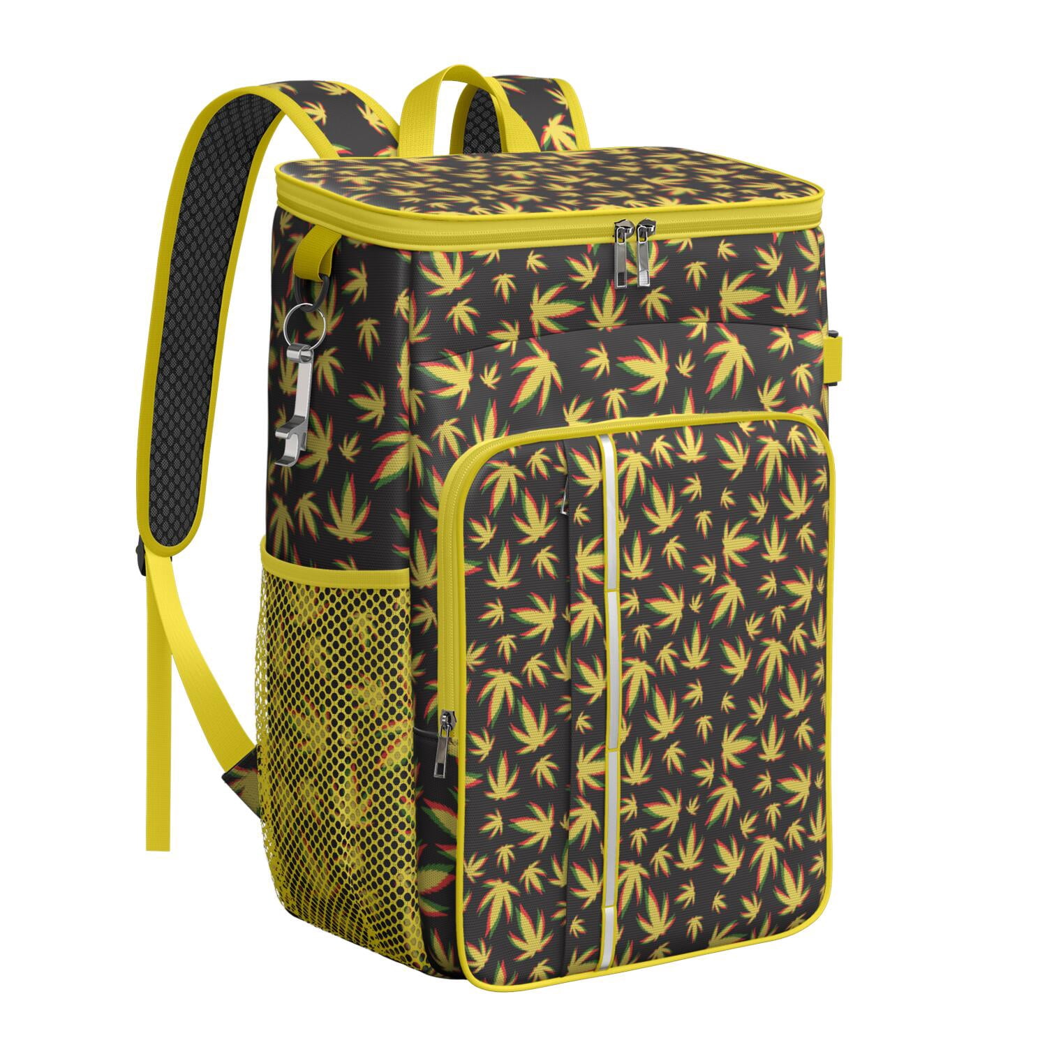 Weed Aesthetic Backpack Cooler Leakproof Insulated Cooler Bag with Hemp ...