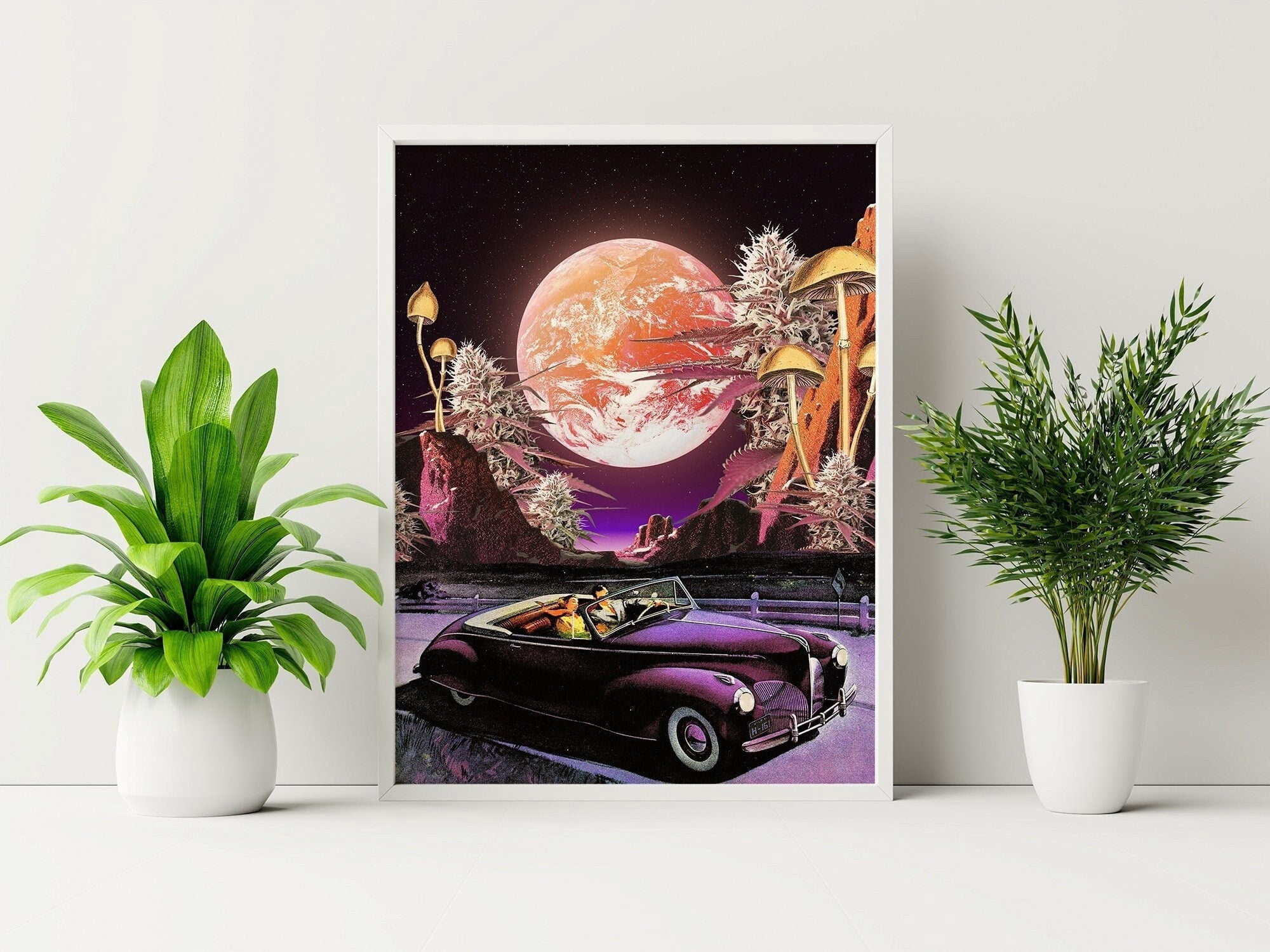 Weed Art, Weed Poster, Weed Art, Joint Art, Trippy Wall Art, Weed ...