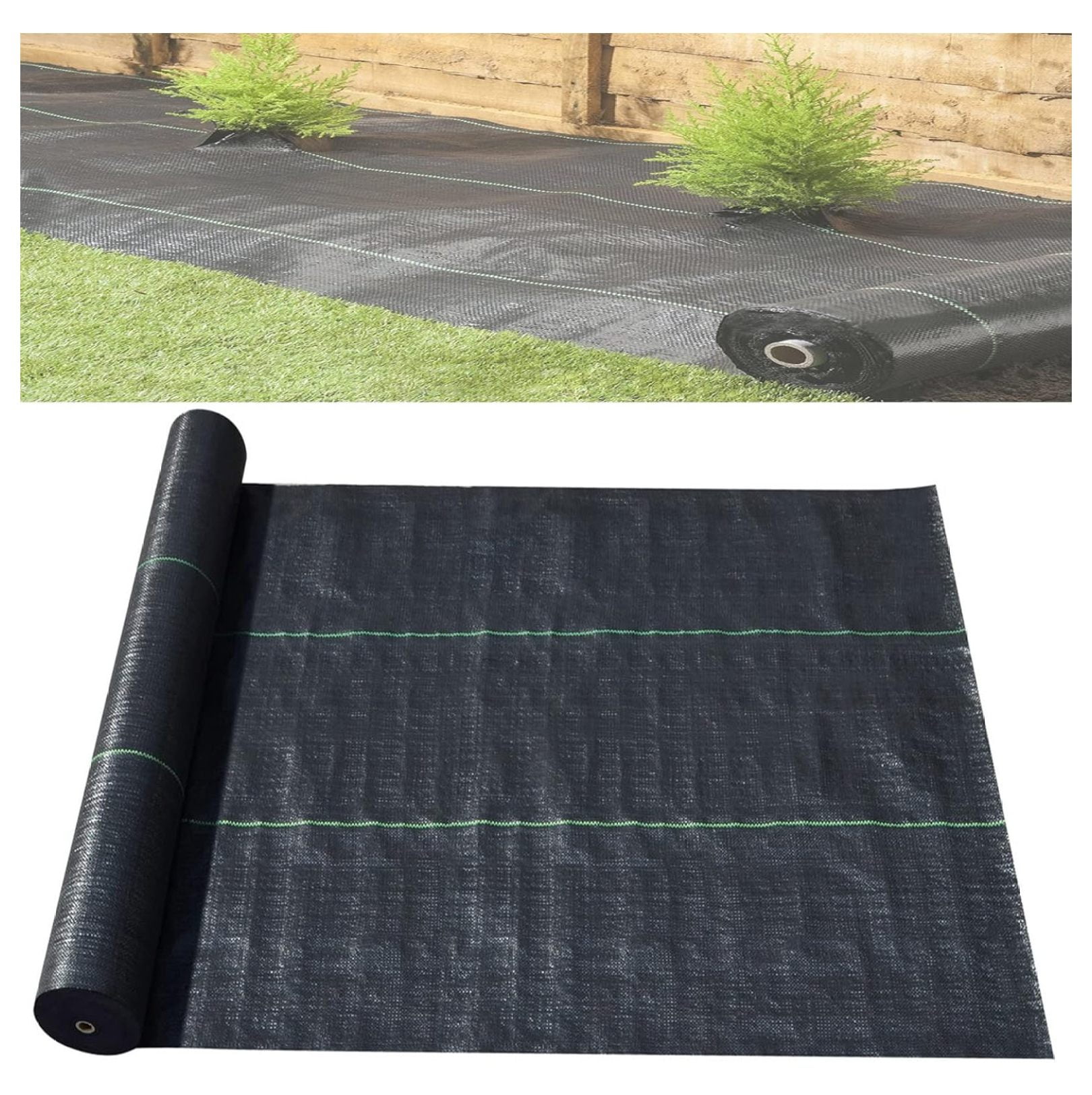 Weed Barrier Fabric Planting Cover - 6 x 200 FT Ultra Thick Weed Block ...