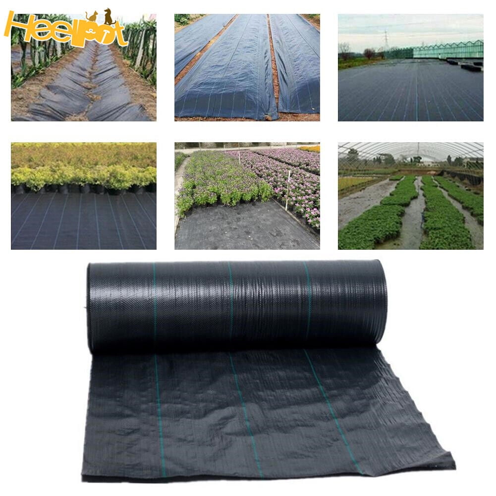 Weed Barrier Fabric Woven Ground Weed Cover Landscape 3.2 Ounce 3 × 250 ...
