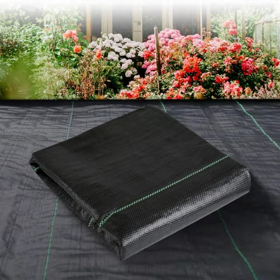 5ftx10ft Weed Barrier Landscape Fabric Heavy Duty, Weed Block Gardening ...