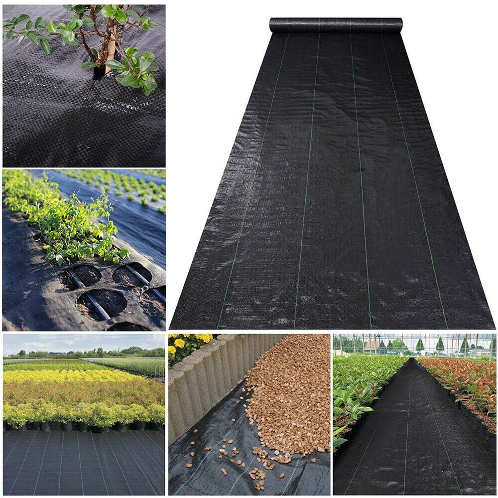 Weed Barrier Landscape Fabric Woven Plant Protect Ground Cover Mat PP ...
