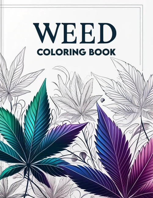 Weed Coloring book: Featuring serene scenes and intricate designs ...