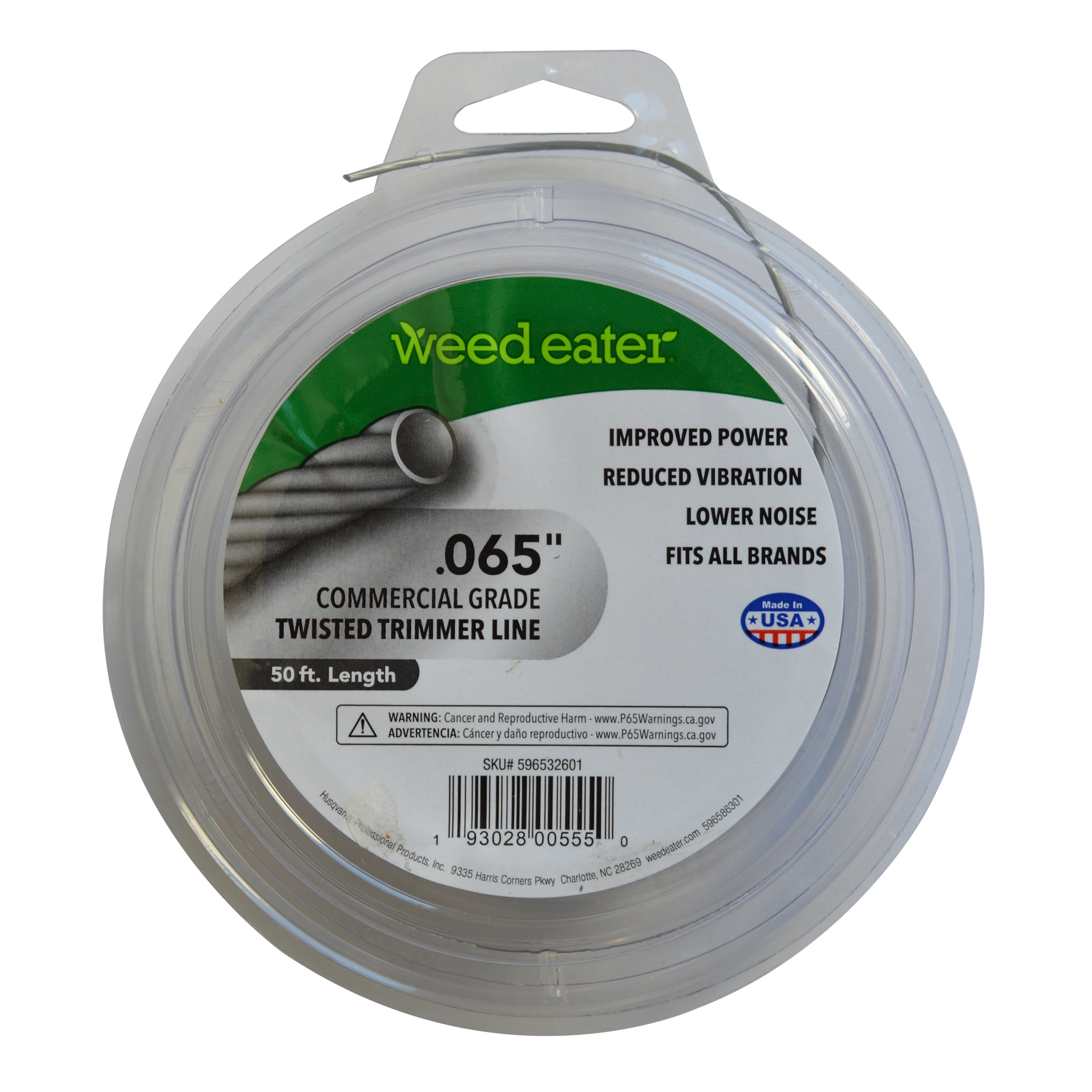 Weed Eater .065 in. 50 ft Twisted Replacement Trimmer Line - Walmart.com
