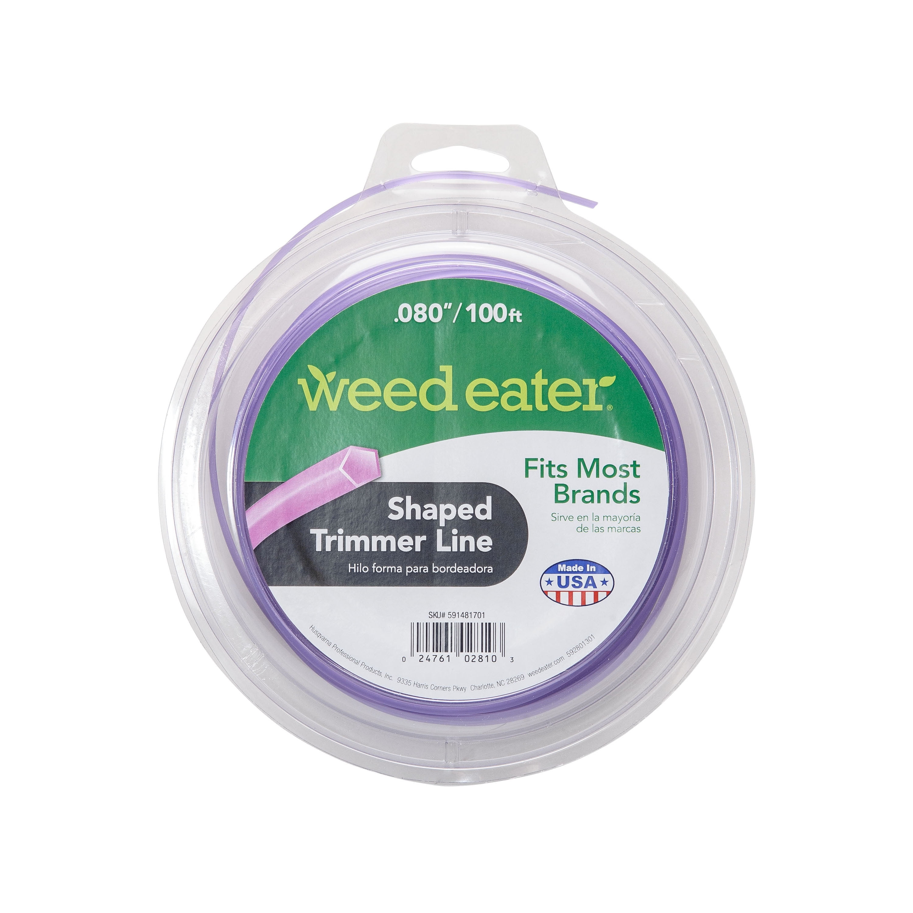 Weed Eater .080x100 Shaped Replacement String Trimmer Line - Walmart.com