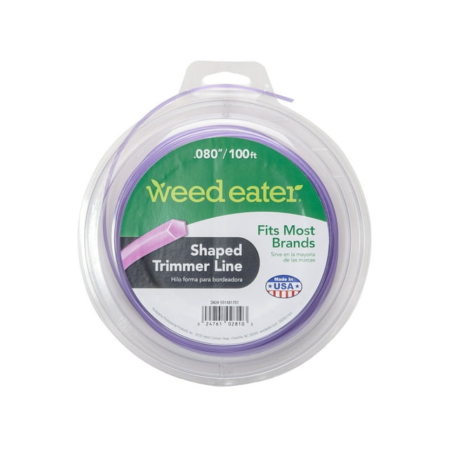 Weed Eater .080x100 Shaped Replacement String Trimmer Line - Walmart.com