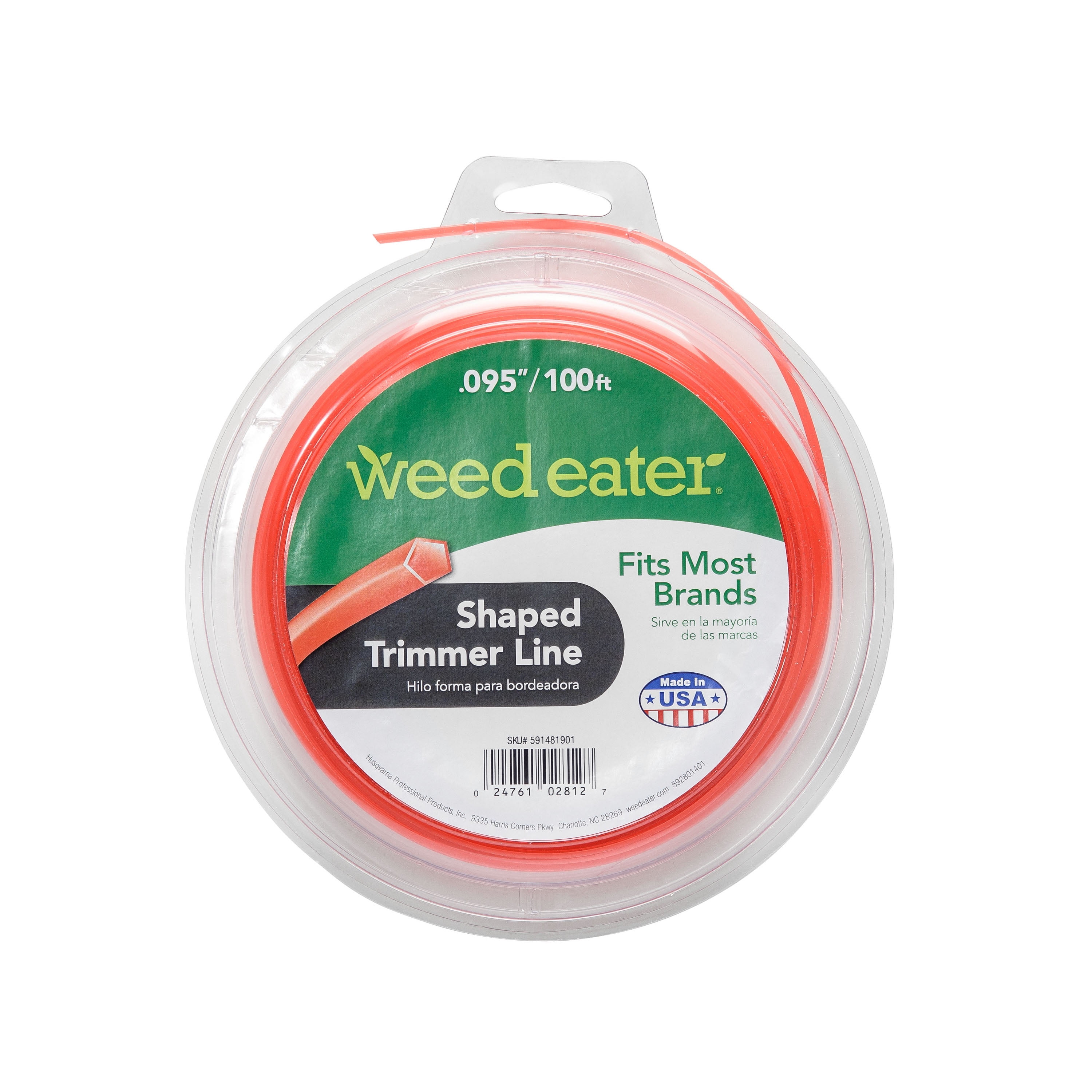 Weed Eater .095x100 Shaped Replacement String Trimmer Line - Walmart.com
