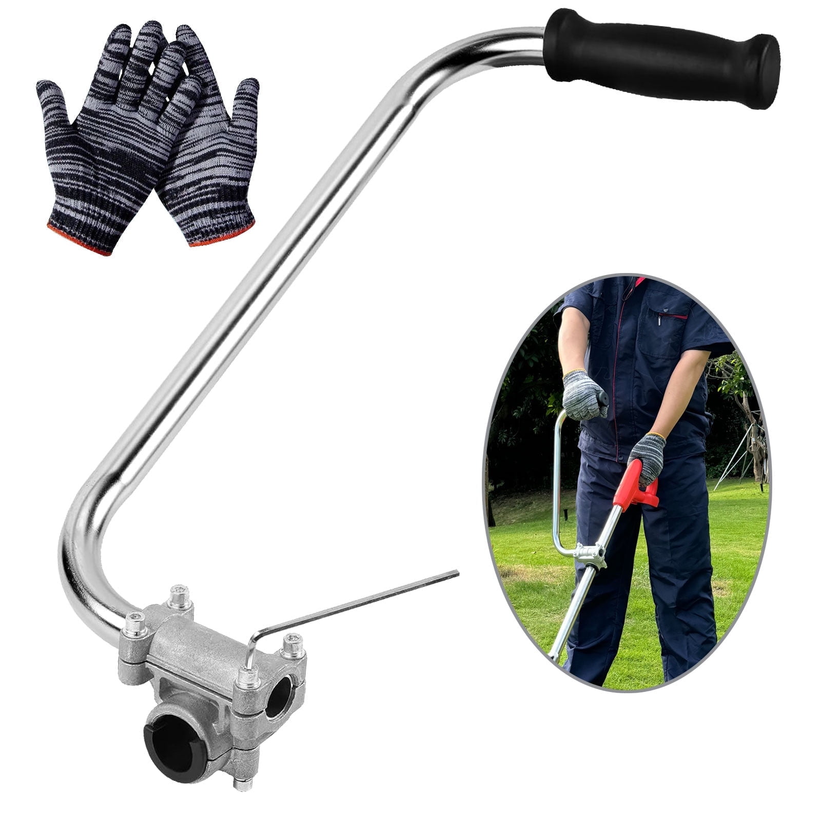 Weed Eater Handle-Weed Eater Handle Extension Back Saver, Ergonomic ...