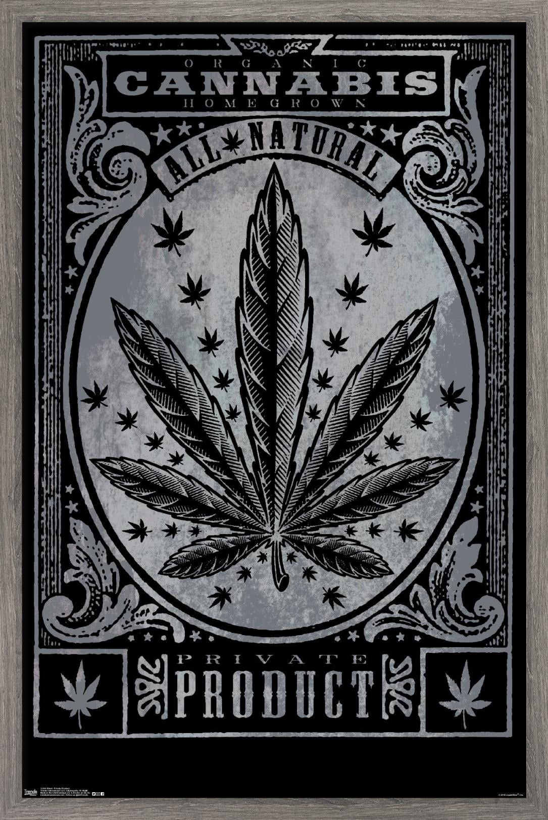 Weed - Private Product Wall Poster, 22.375" x 34", Framed - Walmart.com